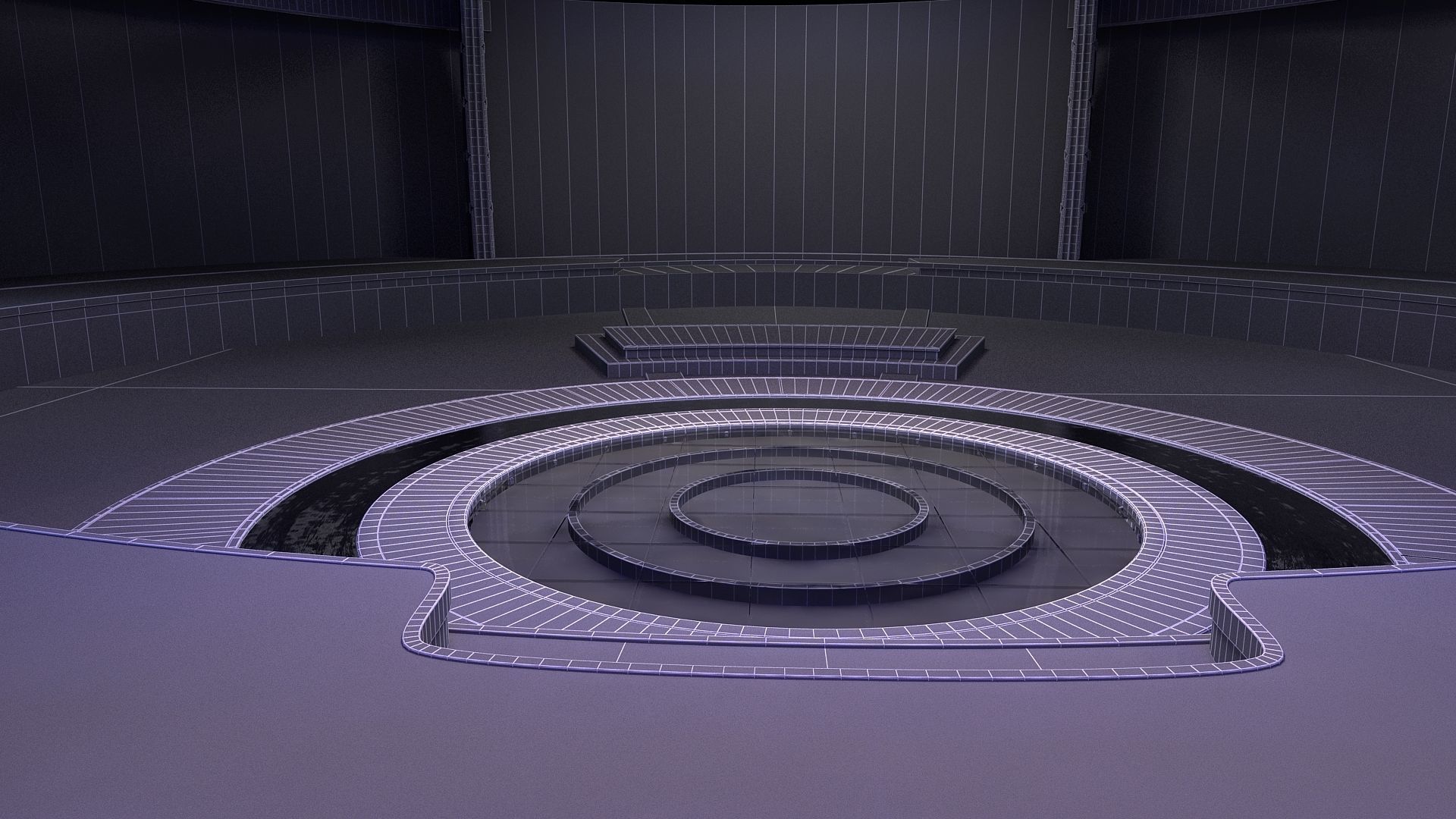 3D model Virtual Broadcast Studio VR / AR / low-poly | CGTrader