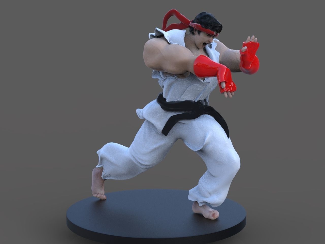 Ryu Sculpture 3D model 3D printable | CGTrader