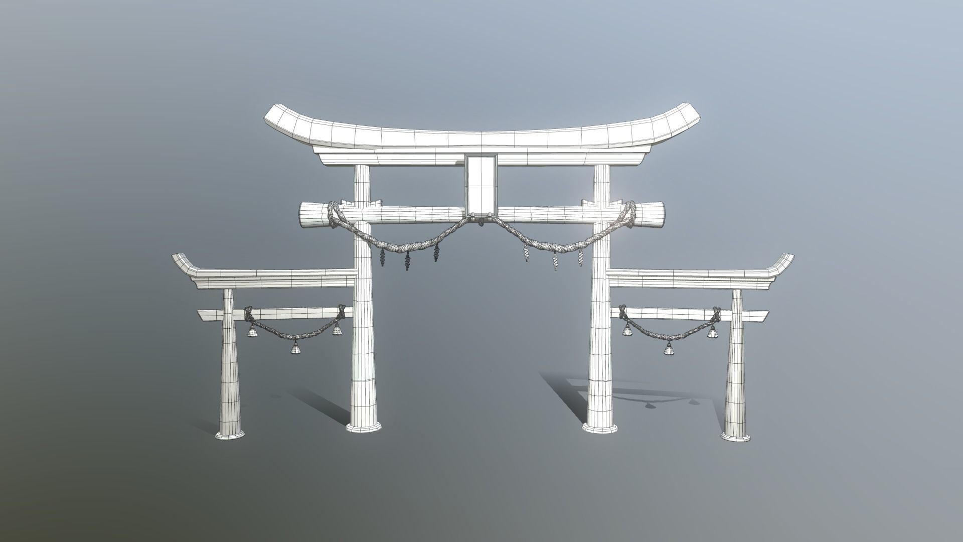Japan Big Torii free 3D model | CGTrader