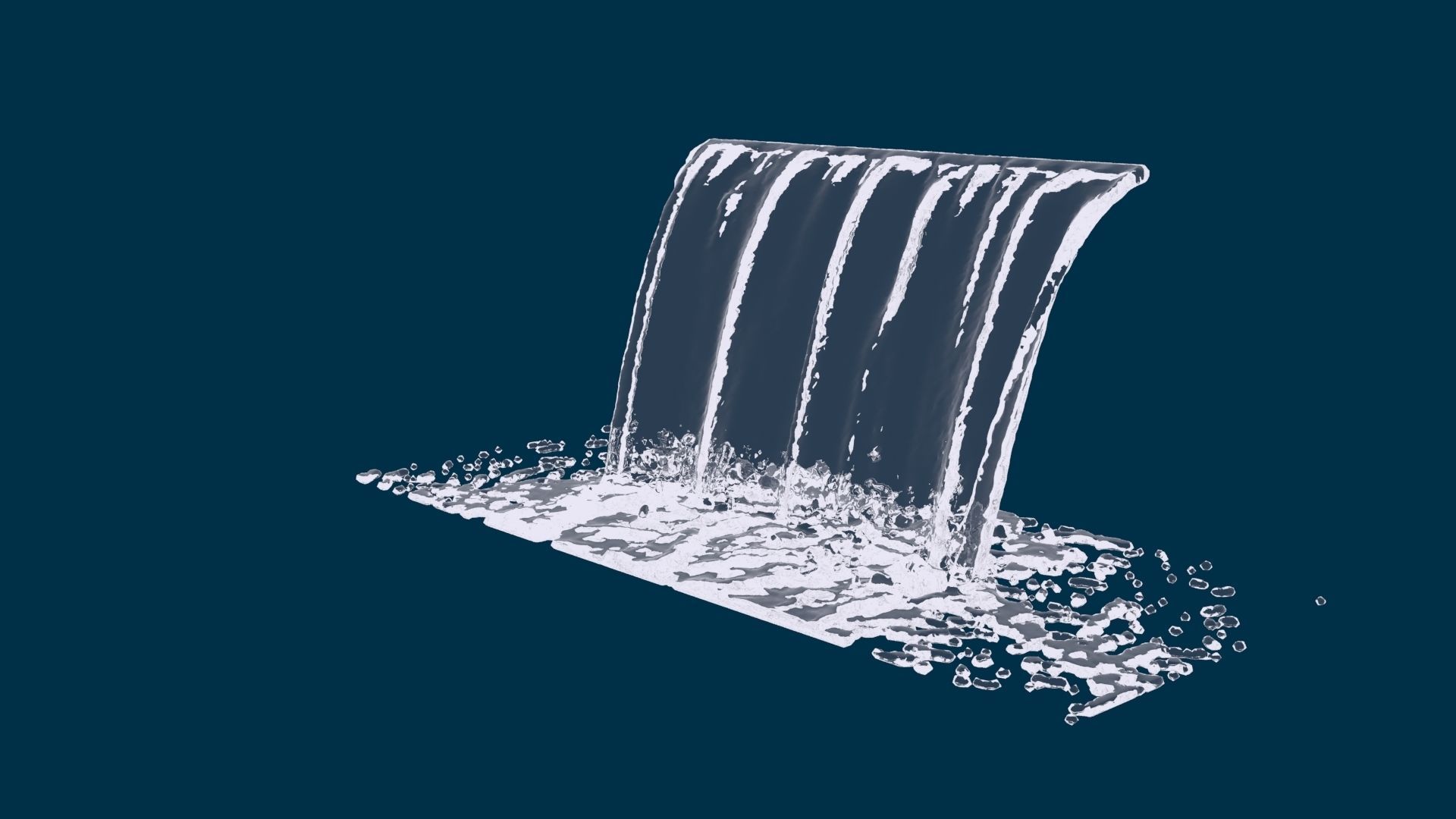 Realistic Water Fountain Animation 4 3D model animated | CGTrader