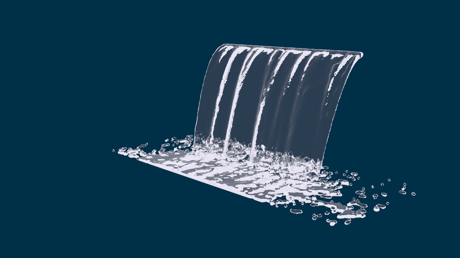 Realistic Water Fountain Animation 4 3D model animated | CGTrader
