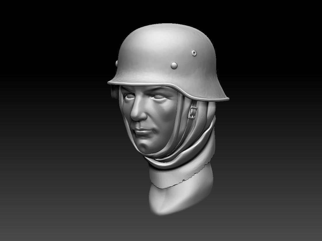helmet wwii german 3D model 3D printable | CGTrader