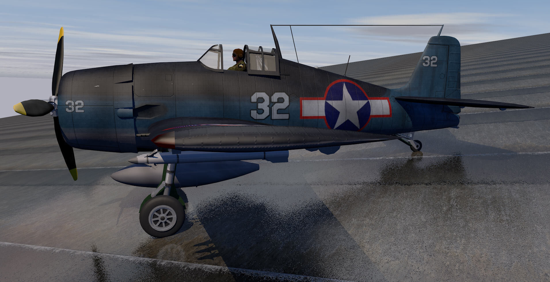 Grumman F6F-3 Hellcat 3D Model - CGTrader.com