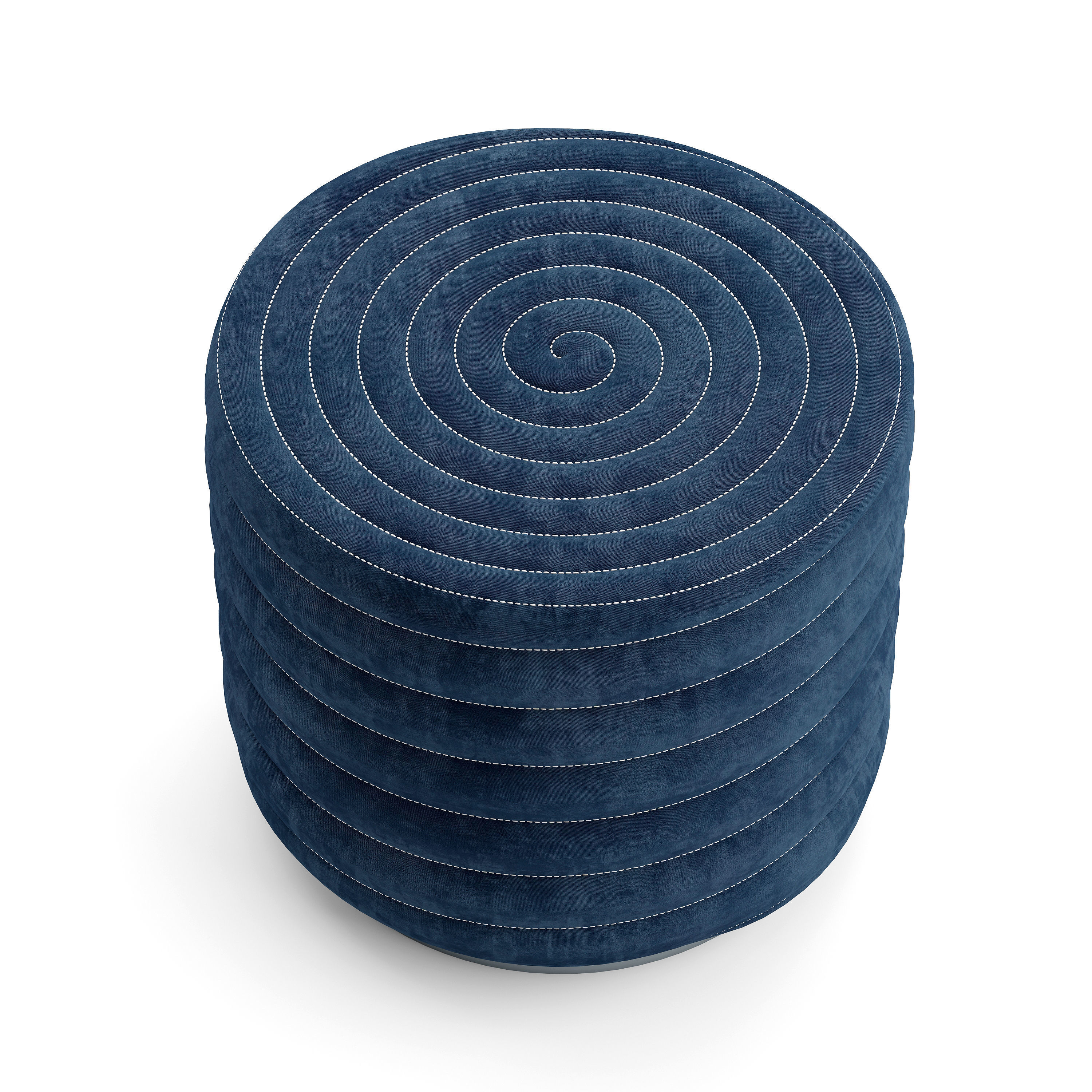 3D model Round spiral pouf VR / AR / low-poly | CGTrader