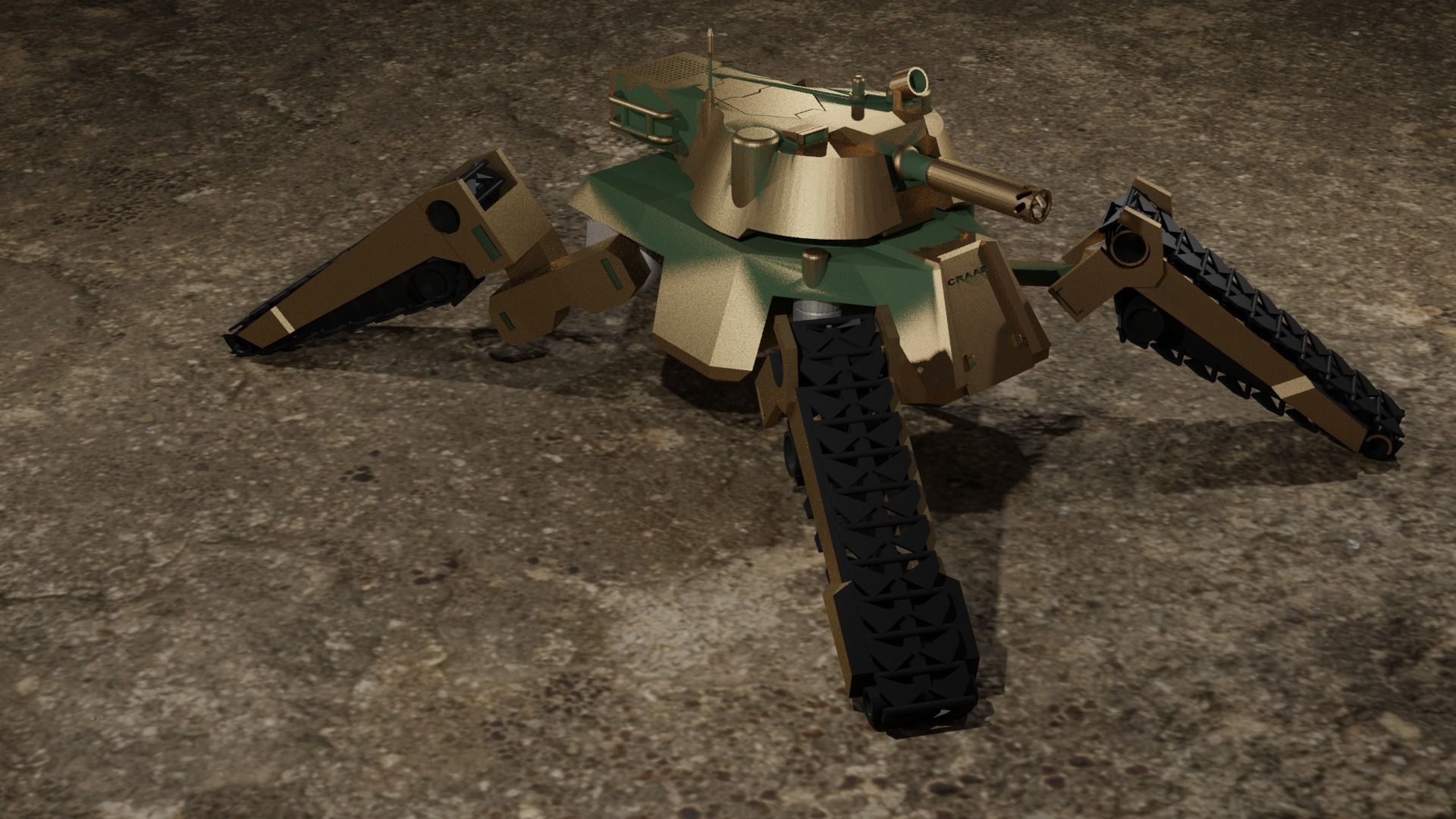CRAB tank 3D model 3D printable | CGTrader