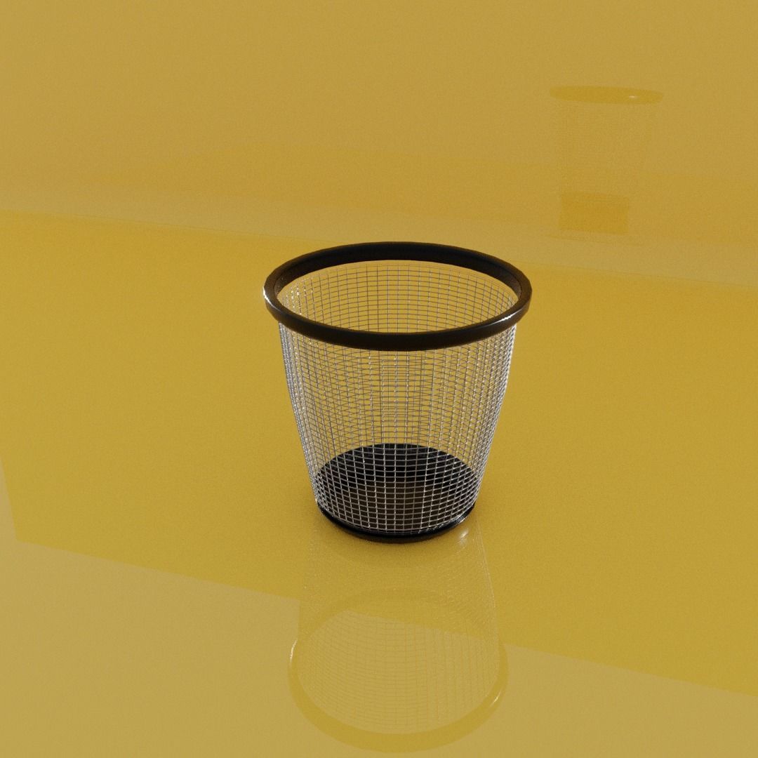 Realistic Simple Dustbin free 3D model | CGTrader