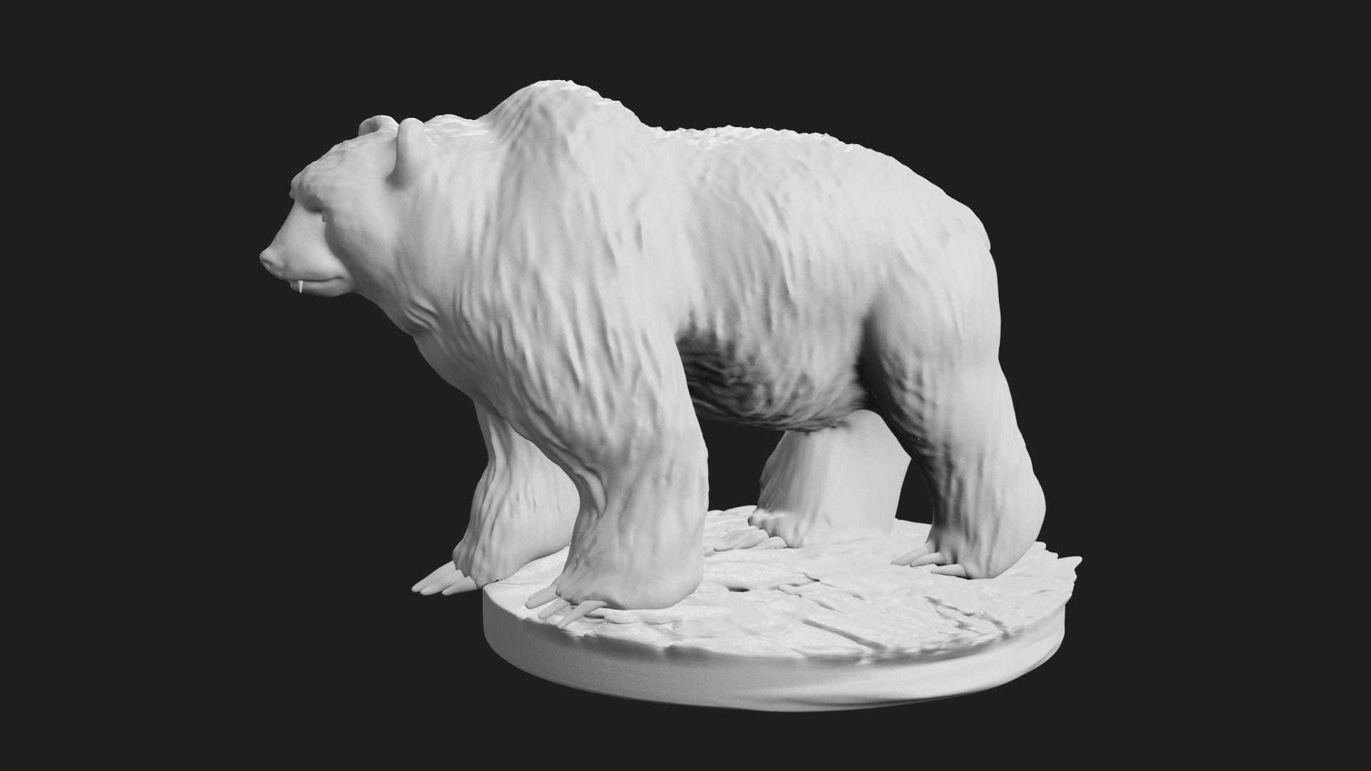 Grizzly Bear 3D model 3D printable | CGTrader