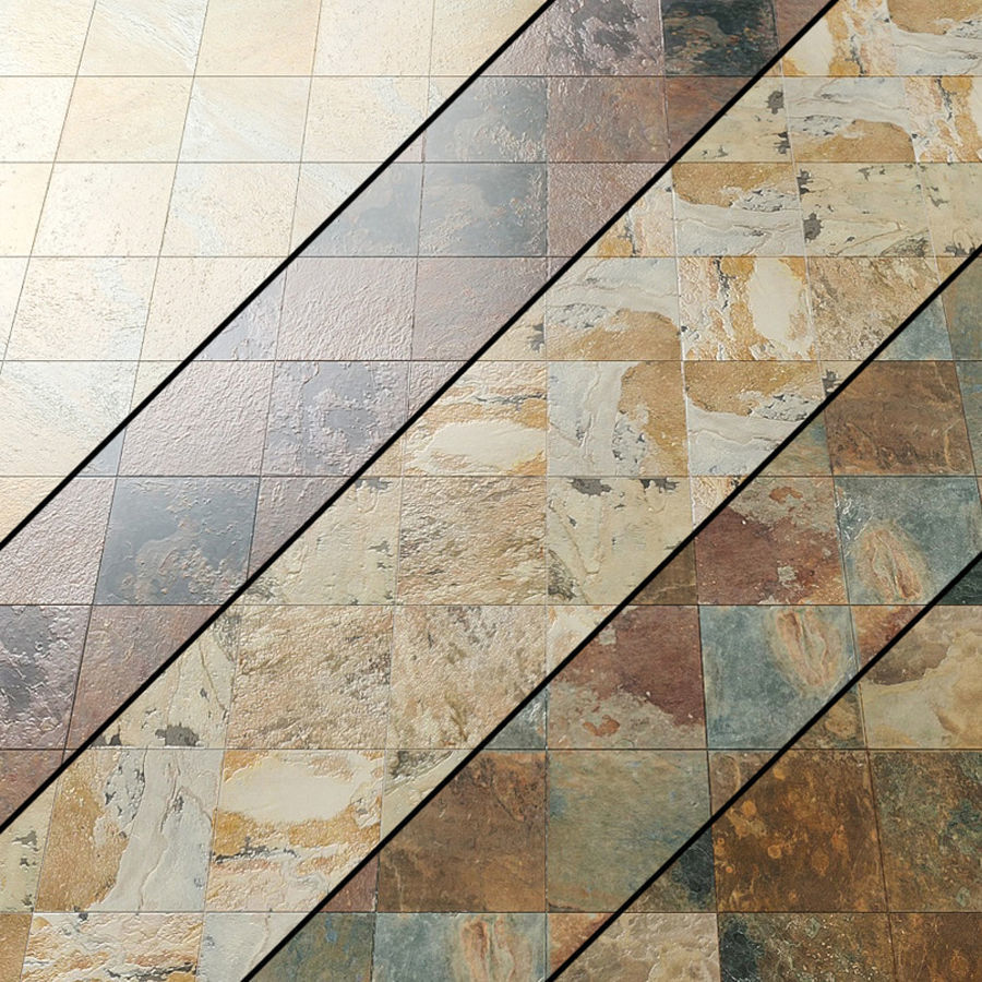 Daltile Slate Collection 5 types 3D model | CGTrader