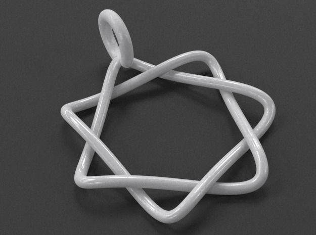 Septagram Pendant 3D model 3D printable | CGTrader