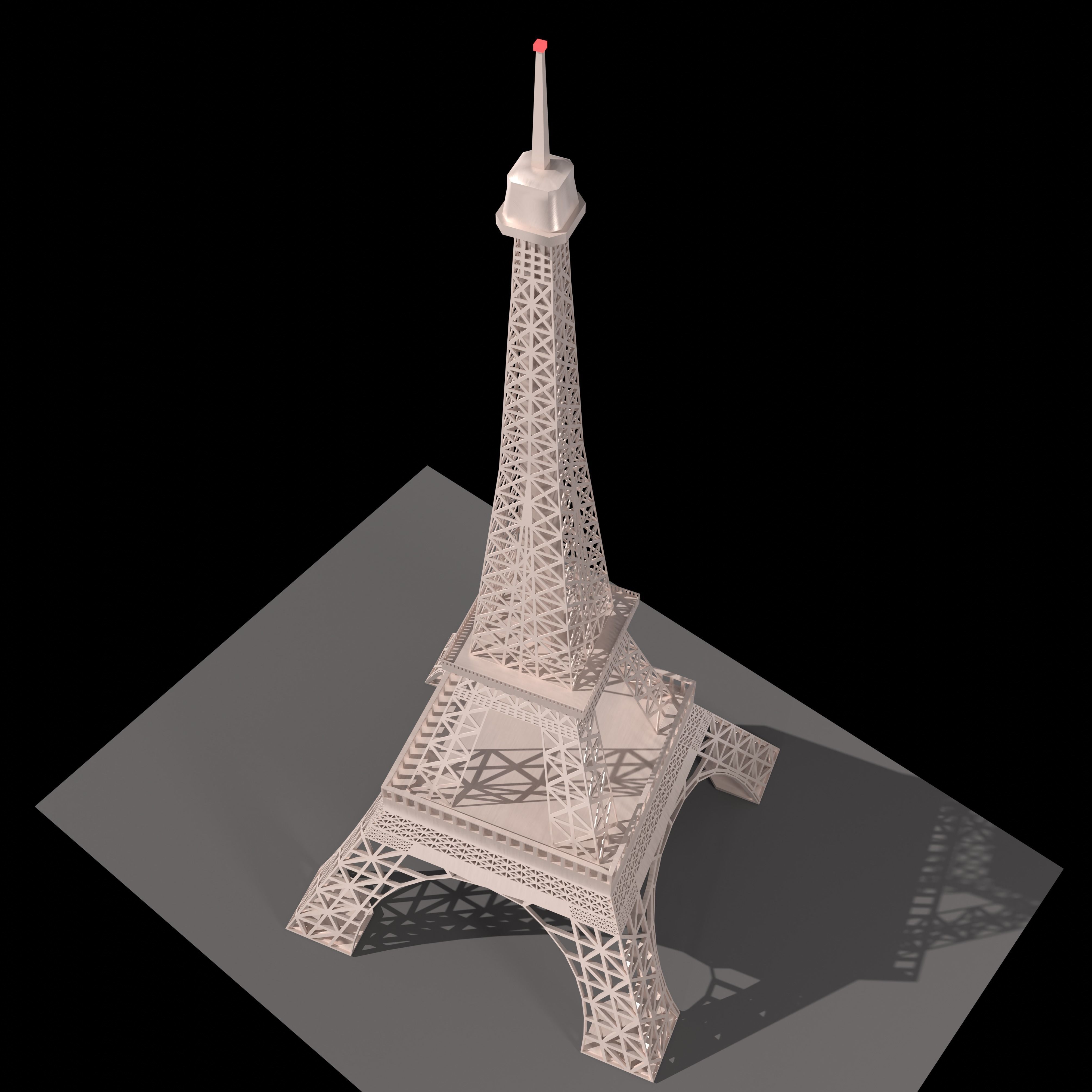 Desk decor - Eiffel Tower 3D model | CGTrader