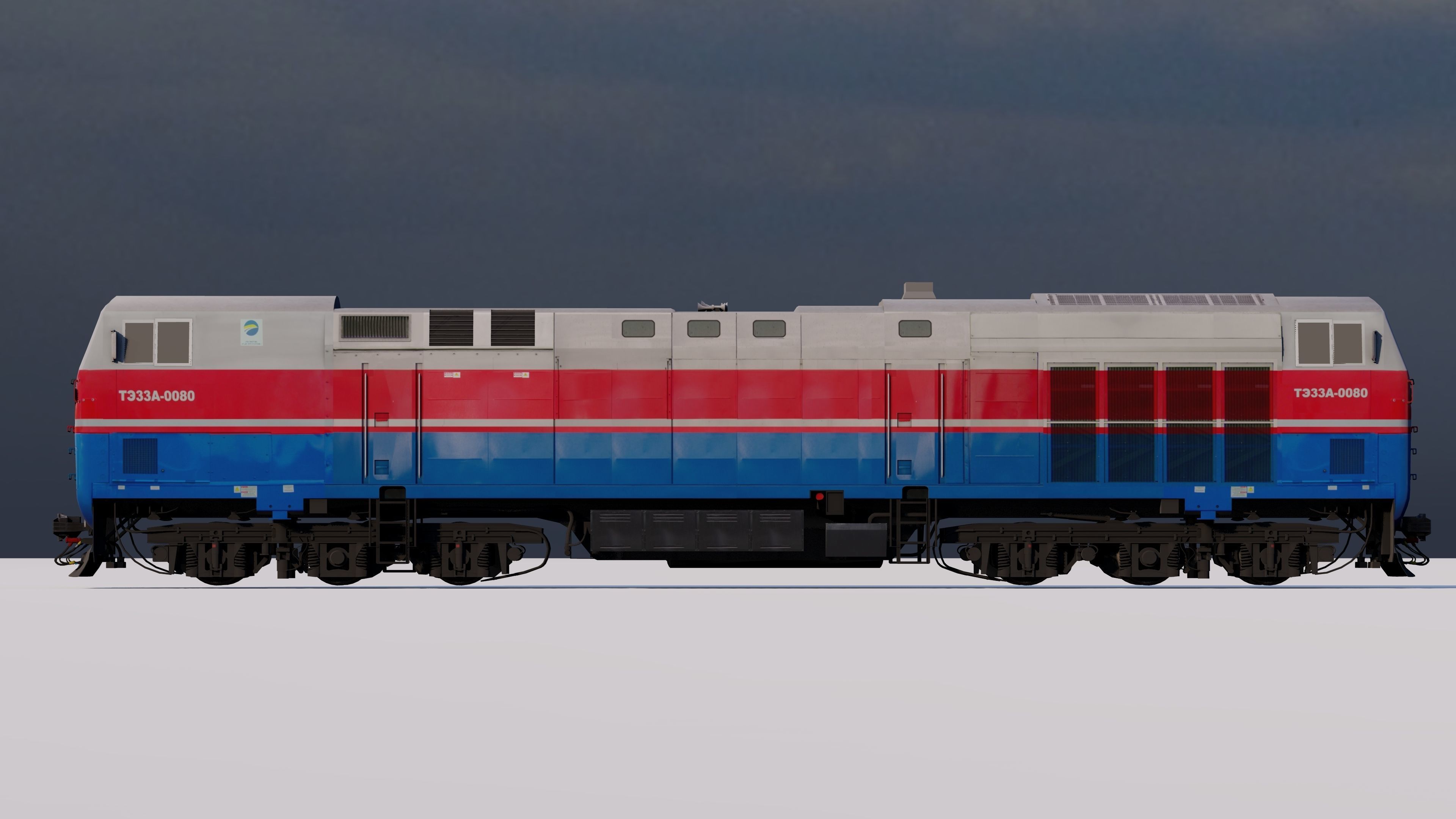 TE33A Diesel Locomotive 3D model | CGTrader