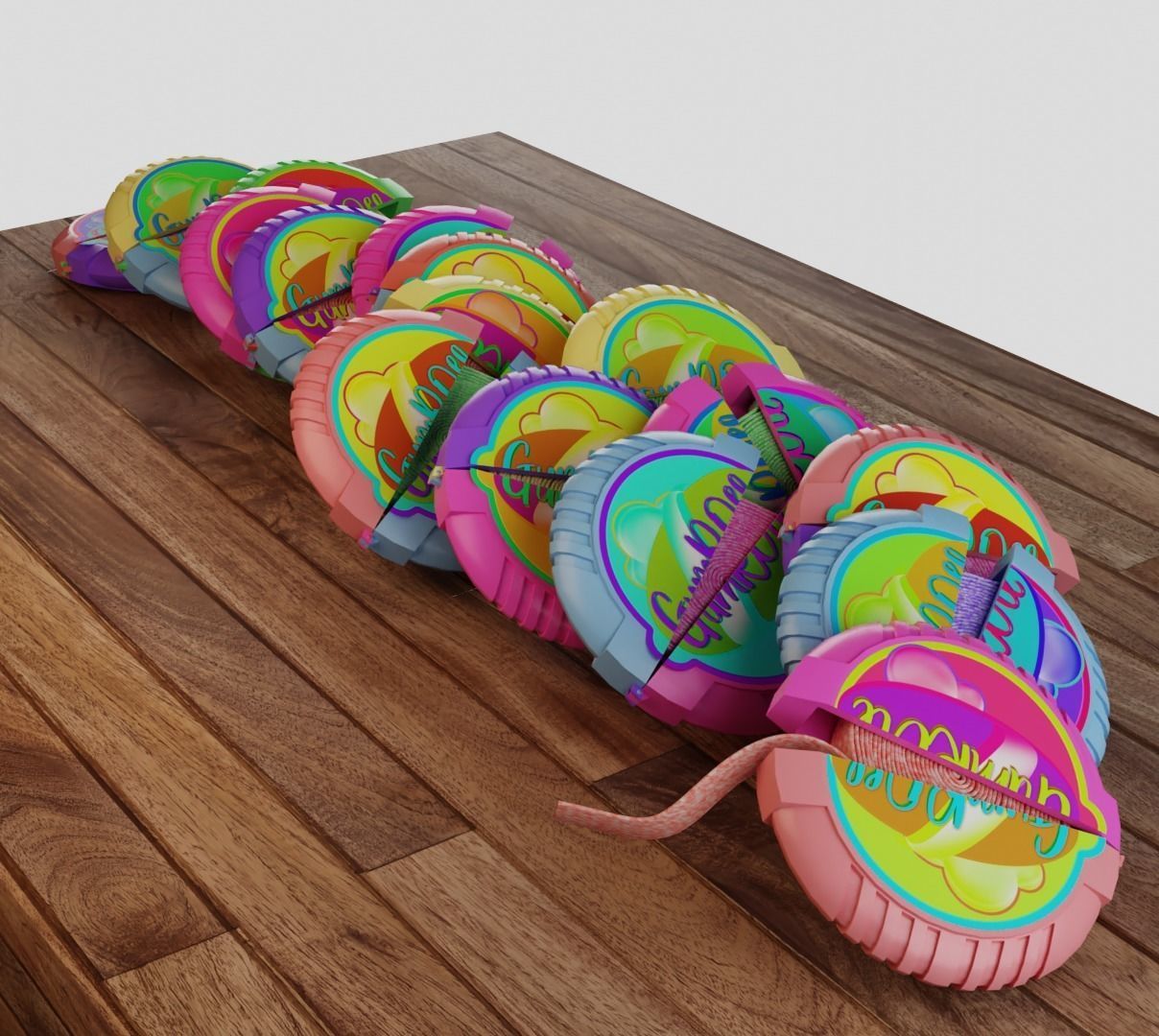 3D model Gum roll nostalgia gum candy VR / AR / low-poly | CGTrader