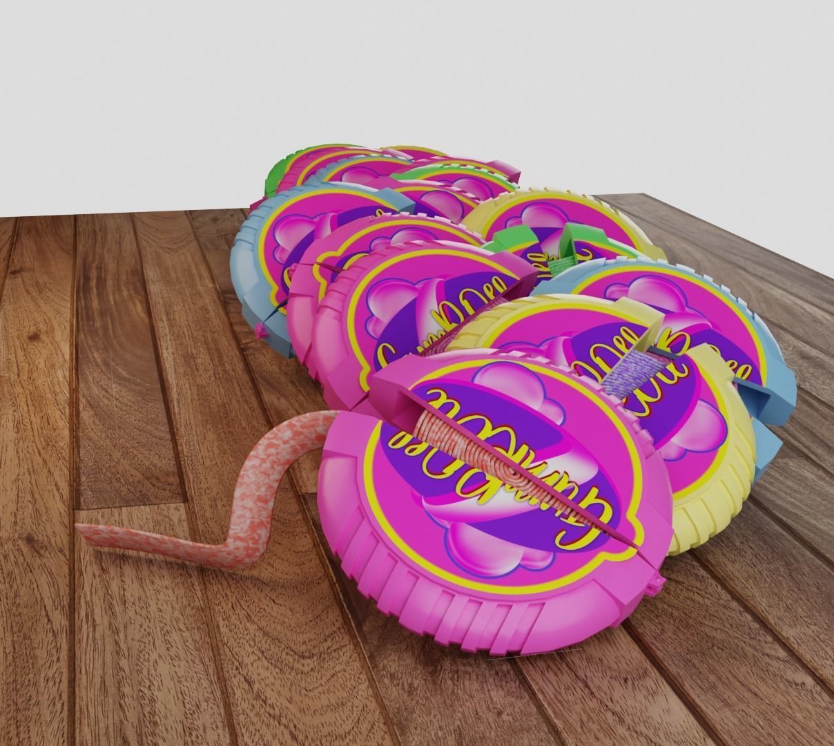 3D model Gum roll nostalgia gum candy VR / AR / low-poly | CGTrader