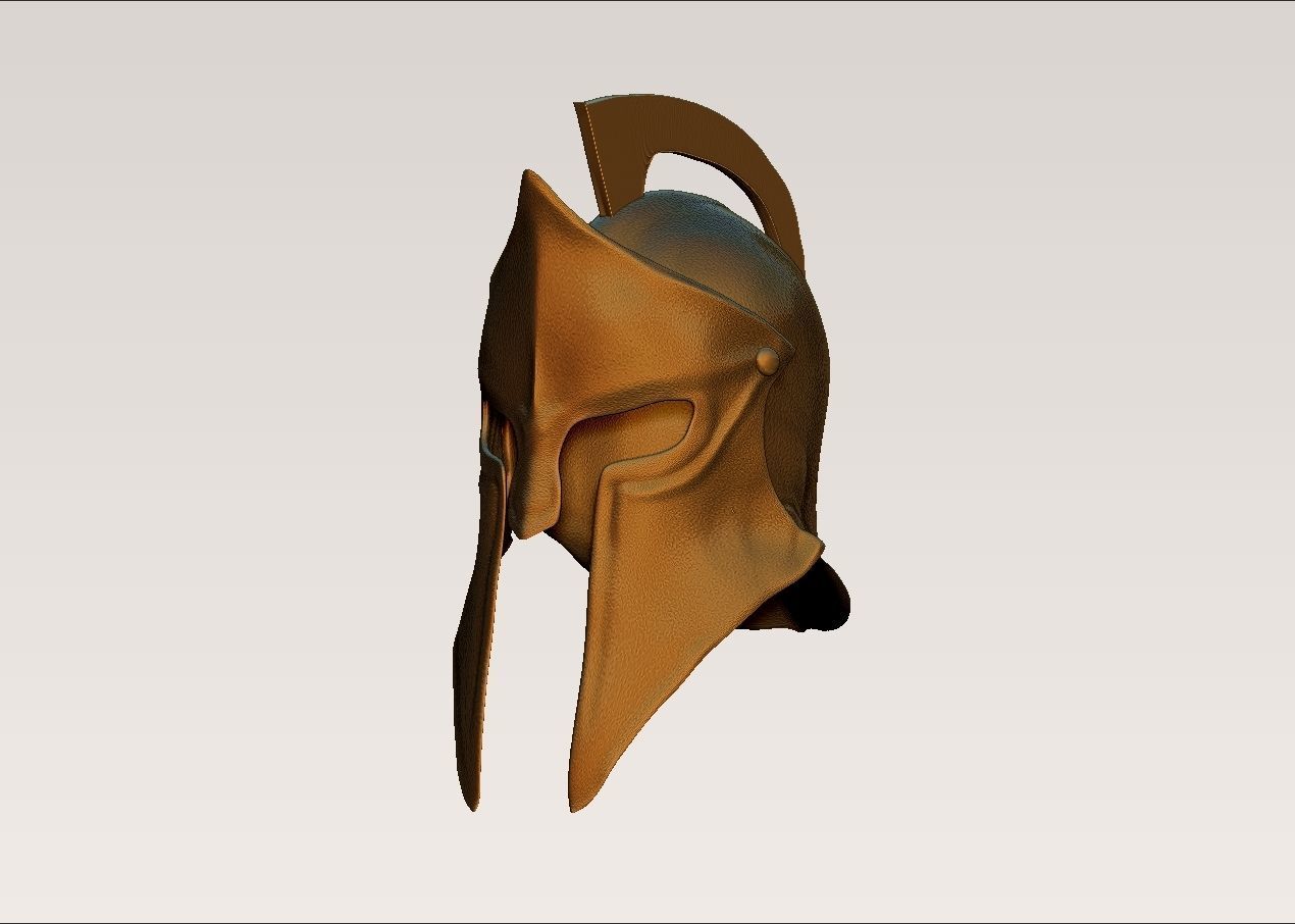 Ancient sparta greek army helmet 3D model 3D printable | CGTrader