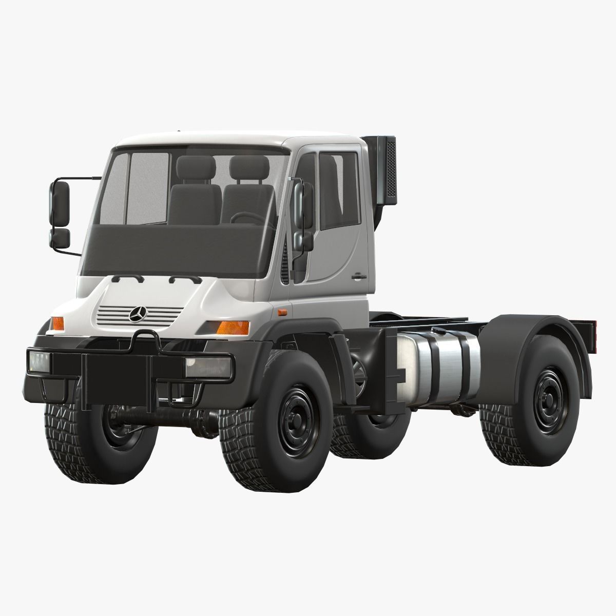 3D model Mercedes Benz Unimog U500 Chassis VR / AR / low-poly | CGTrader