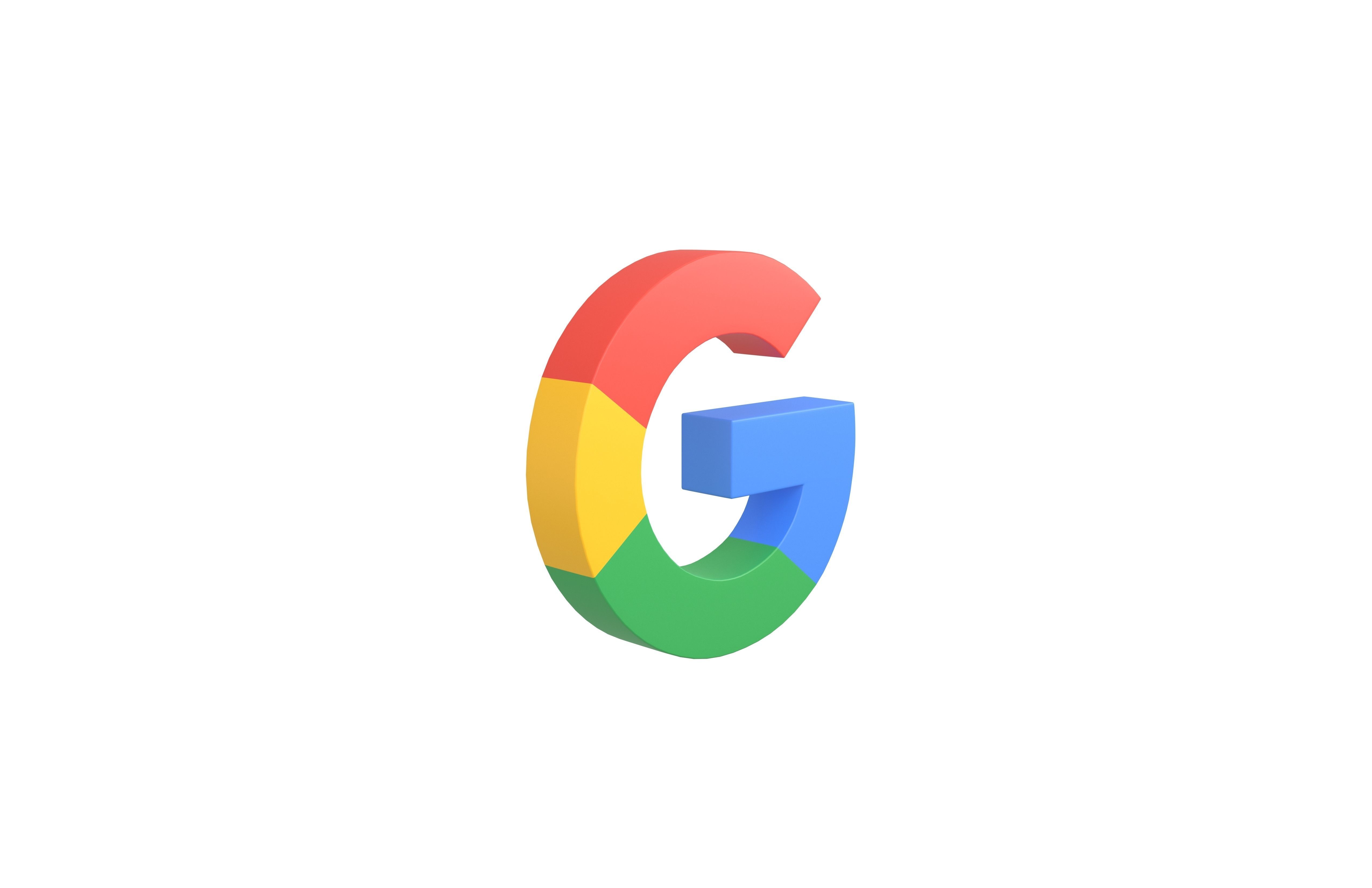 Google Logo v1 001 free VR / AR / low-poly 3D model | CGTrader