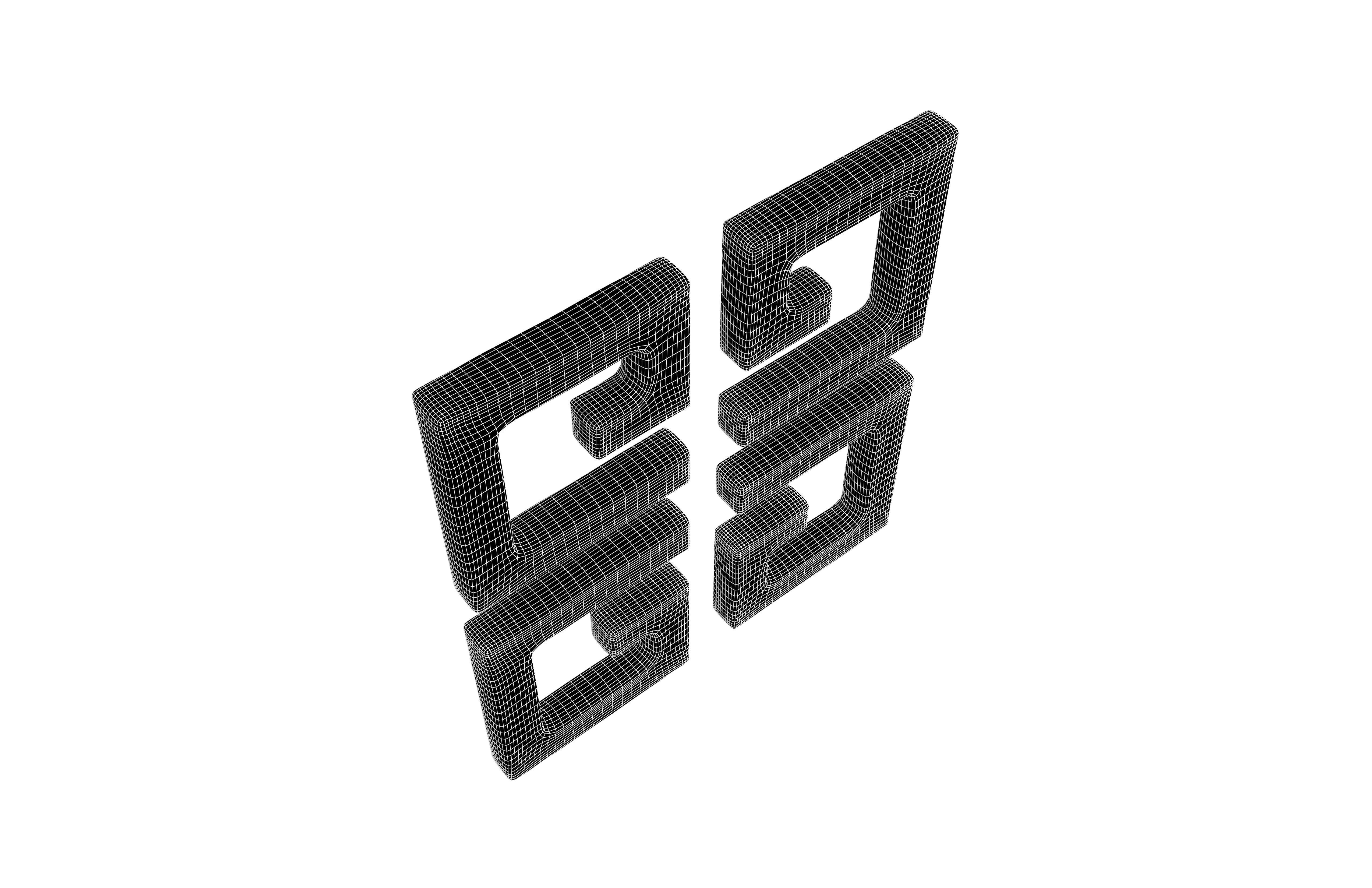 Givenchy Logo v1 001 free VR / AR / low-poly 3D model | CGTrader