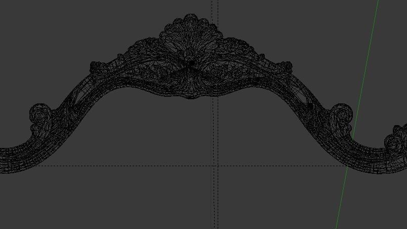 Classic Carved Bed 3D model 01 3D model | CGTrader