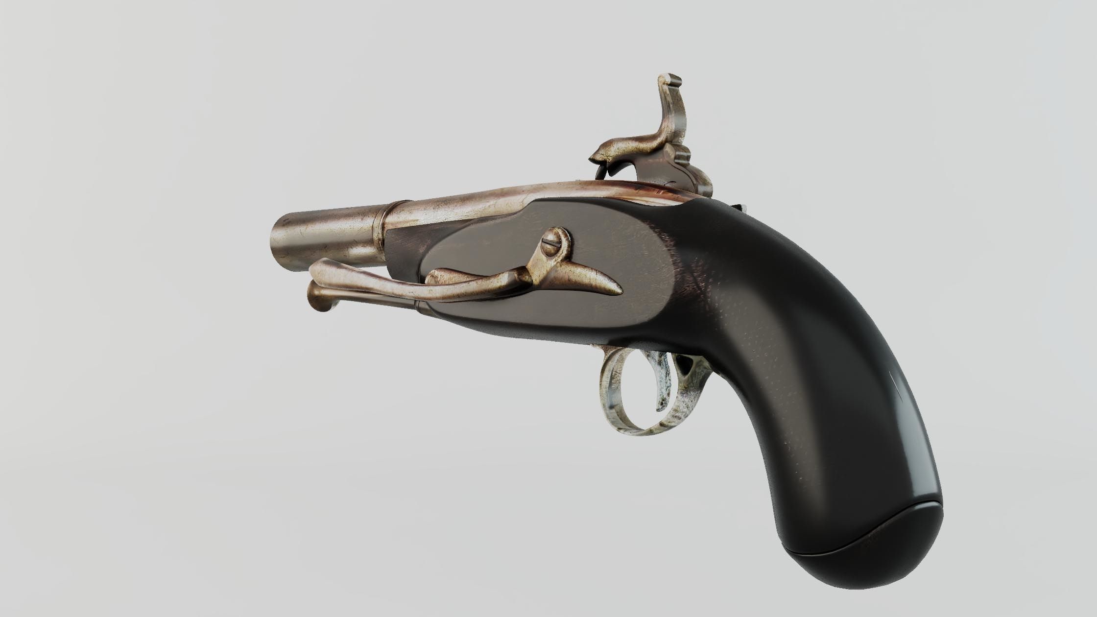 OLD GUN 3D model | CGTrader