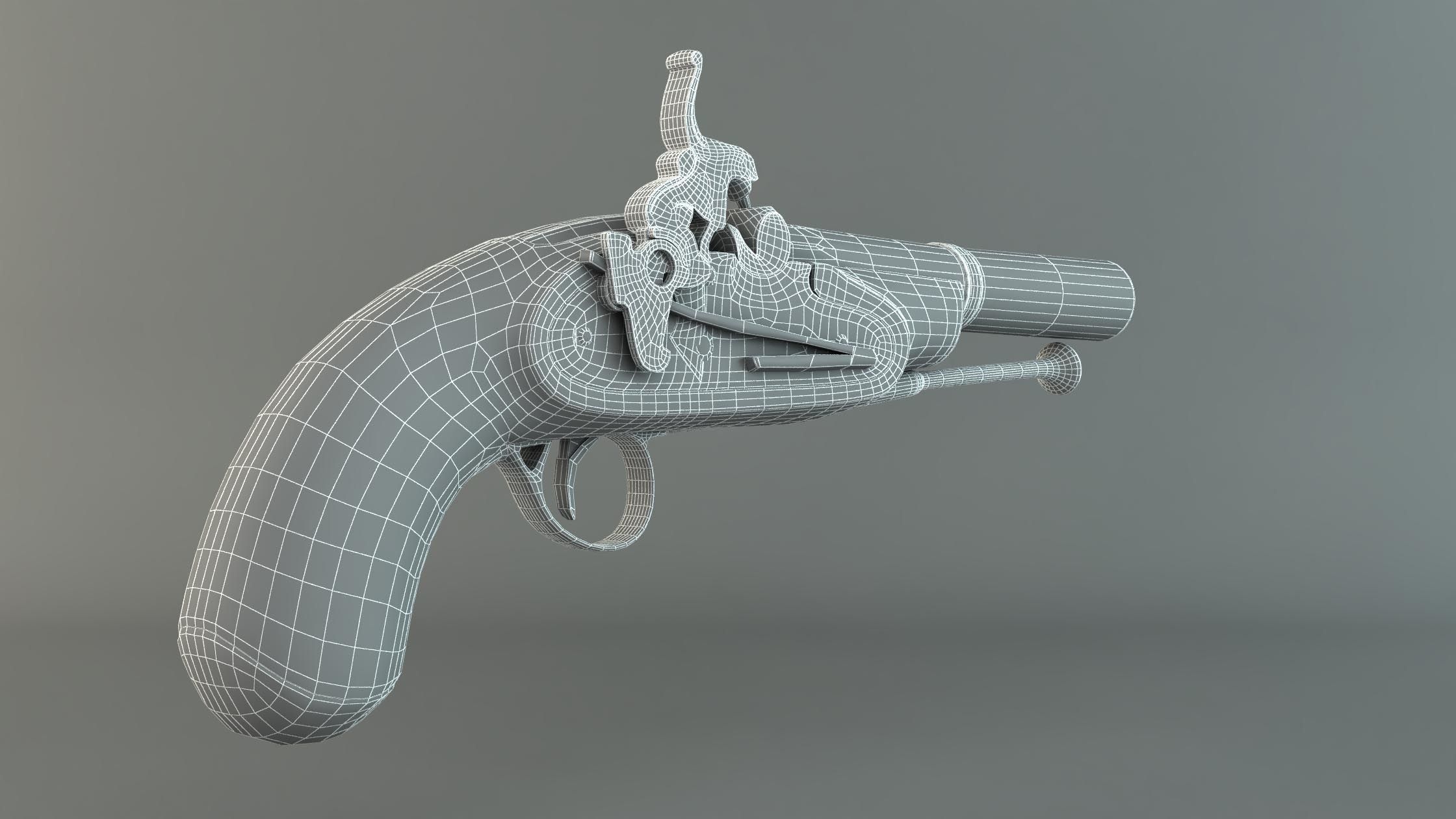 OLD GUN 3D model | CGTrader