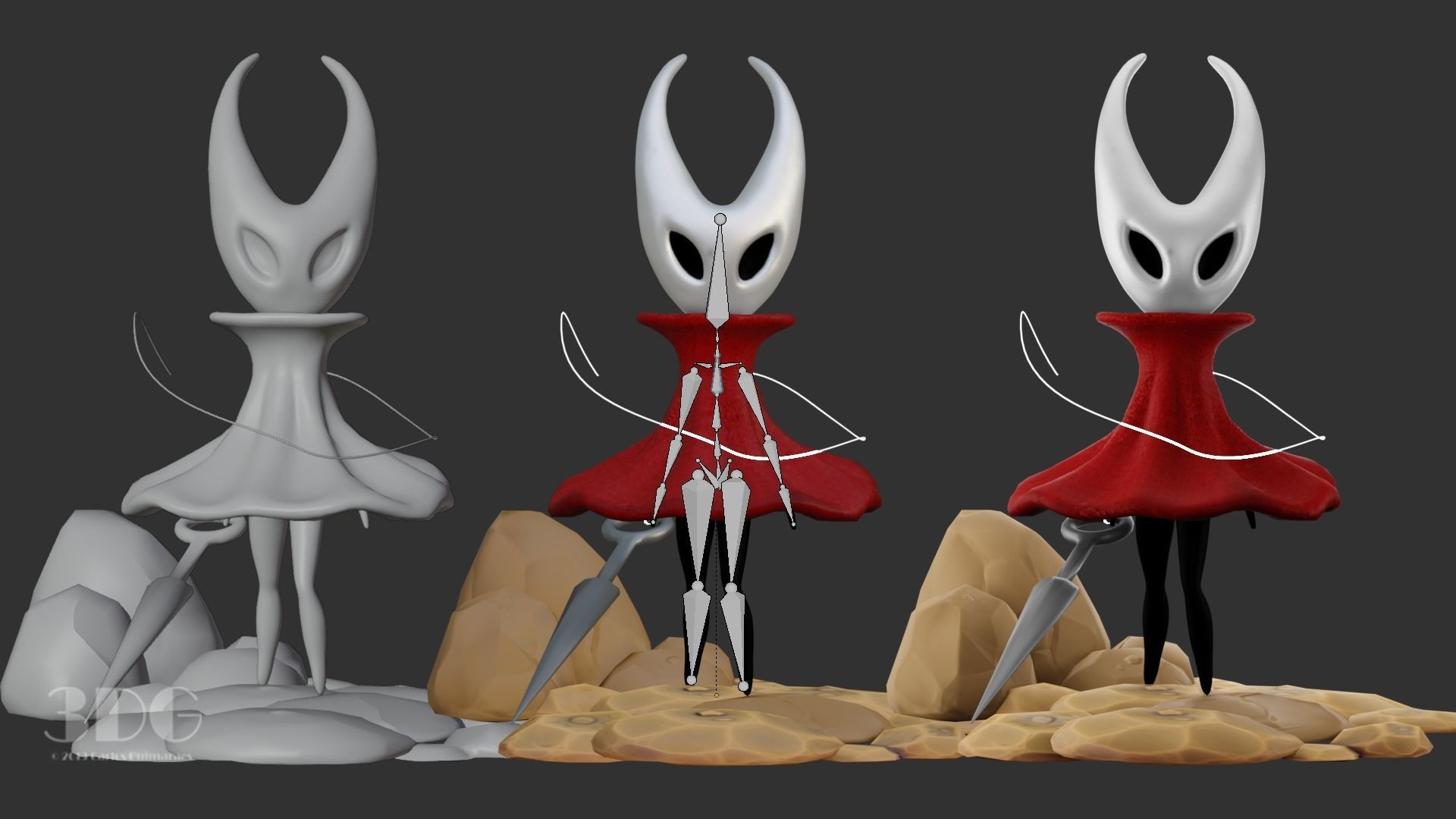 3D model Hollow Knight - Hornet VR / AR / low-poly rigged | CGTrader