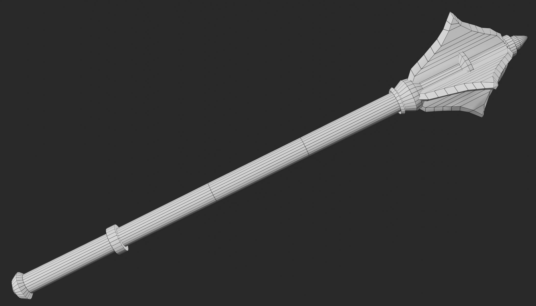 3D model Medieval mace with multiple texture variations VR / AR / low ...