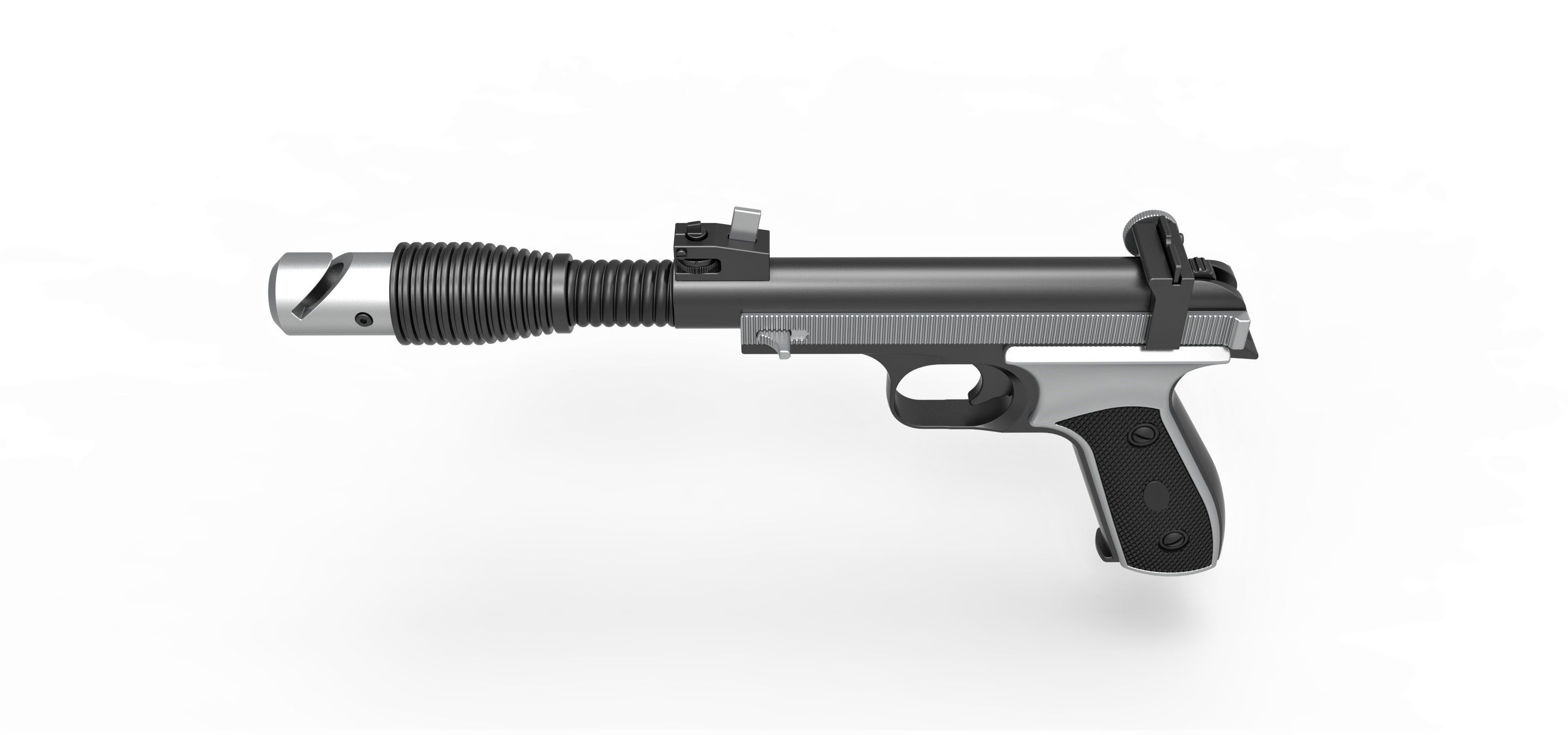 Blaster pistol Defender 5 from Star Wars The Rise of Skywalker 3D model ...