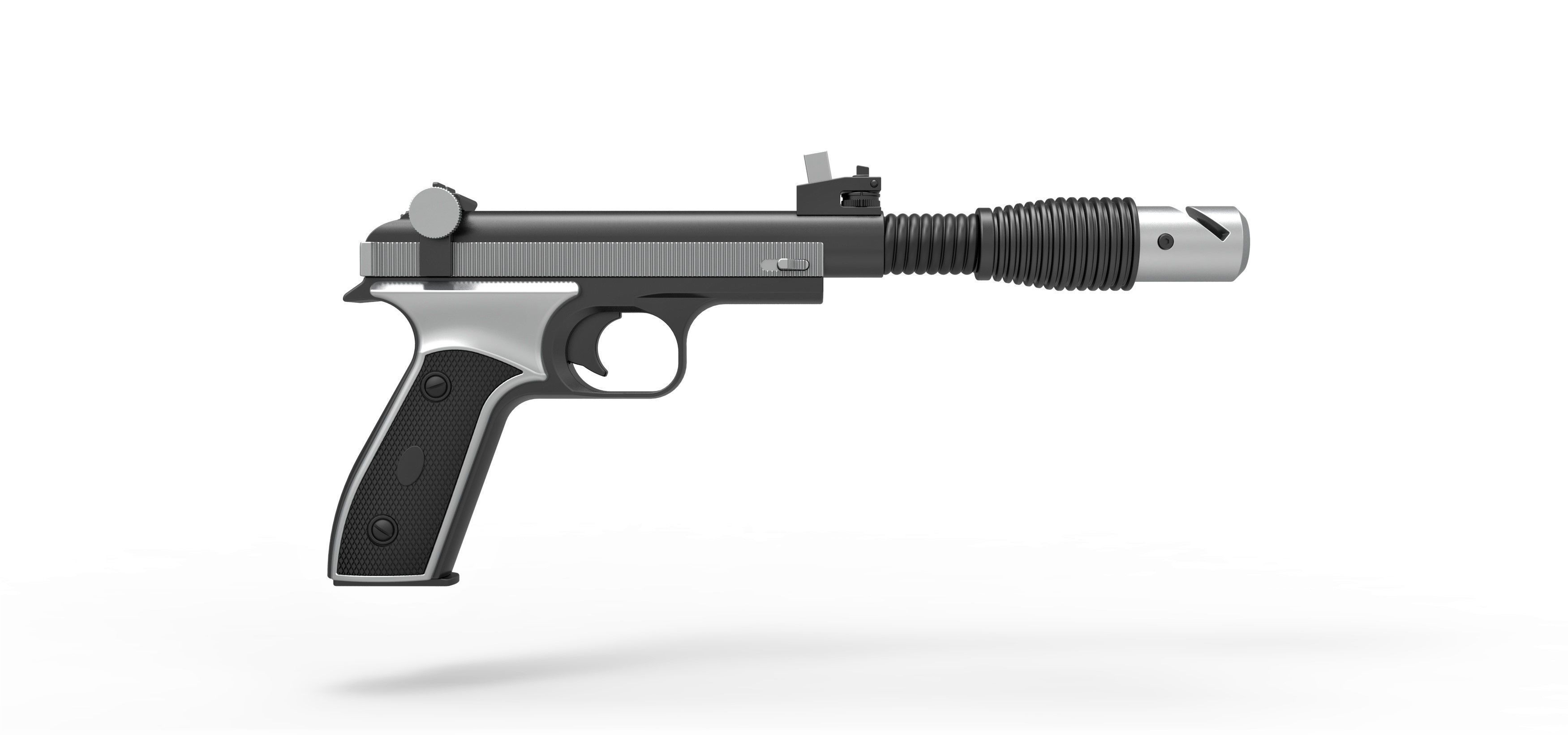 Blaster pistol Defender 5 from Star Wars The Rise of Skywalker 3D model ...