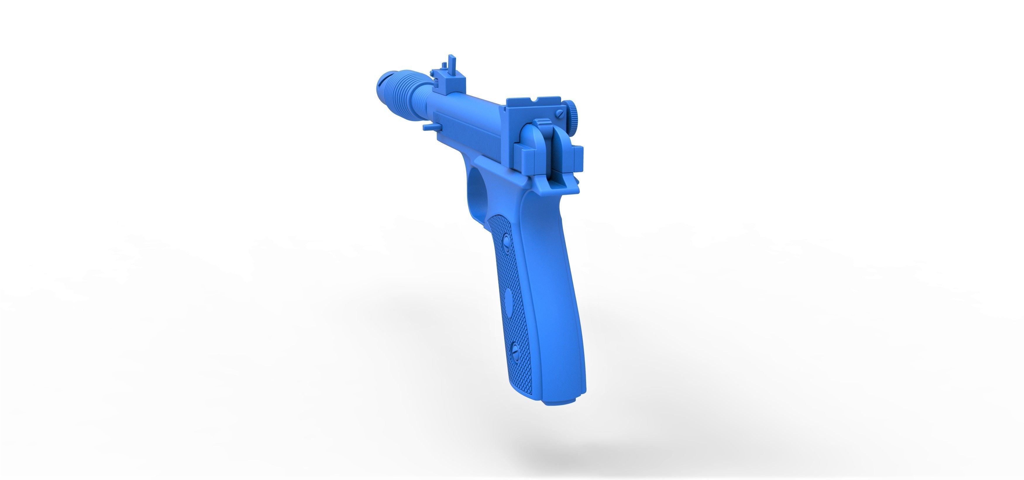 Blaster pistol Defender 5 from Star Wars The Rise of Skywalker 3D model ...
