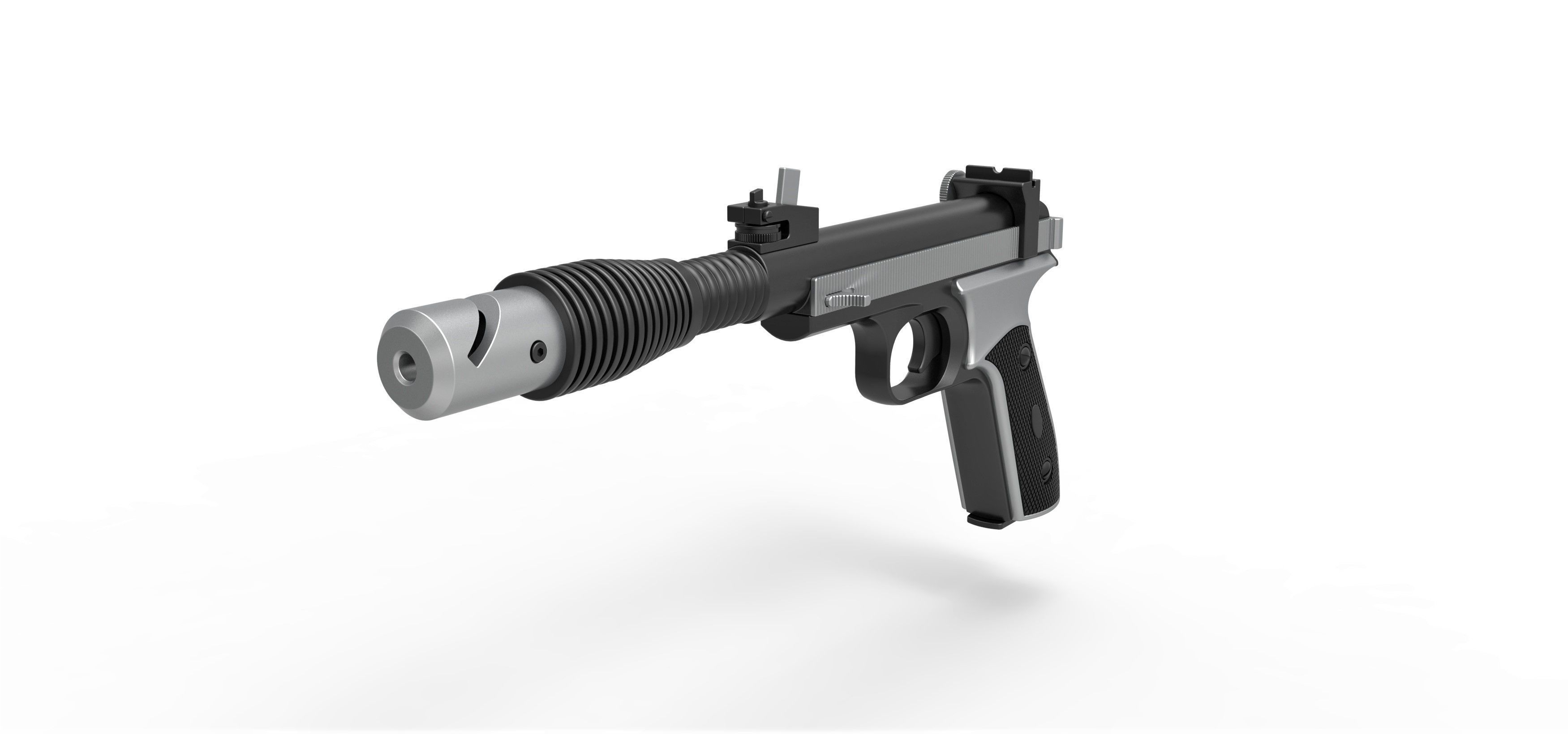 Blaster pistol Defender 5 from Star Wars The Rise of Skywalker 3D model ...