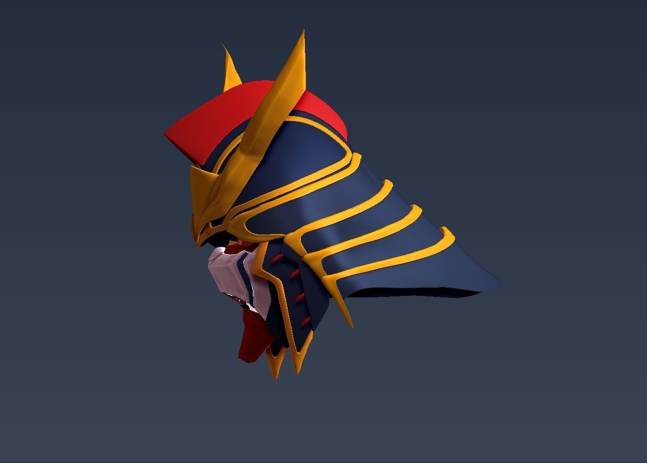 Gundam Deathschyte Hell Samurai Helmet 3D model 3D printable | CGTrader