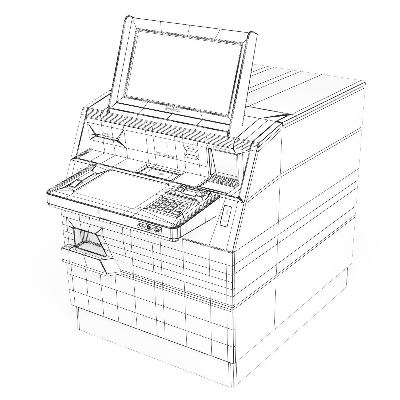ATM machine Nautilus Hyosung MX8800 3D model | CGTrader