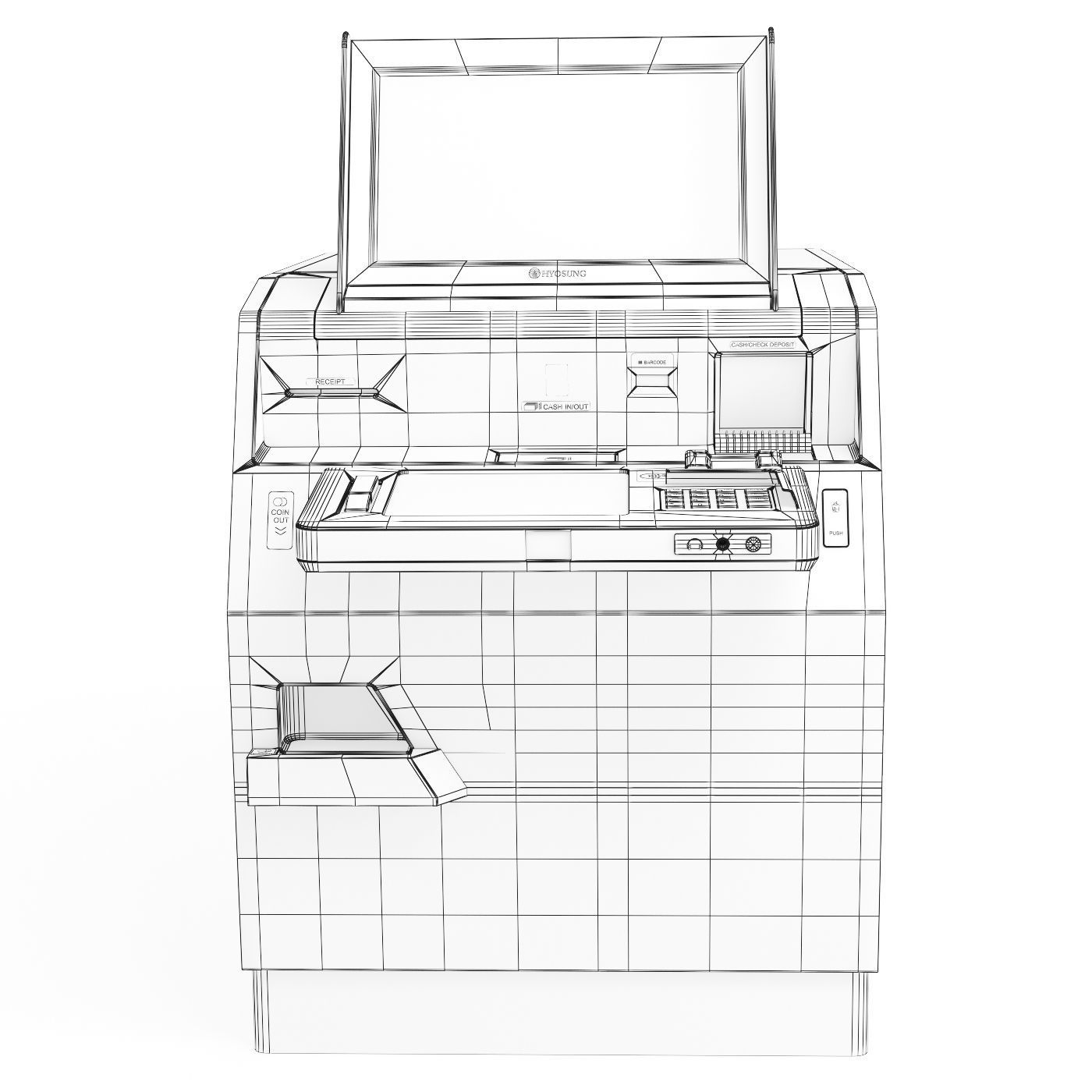 ATM machine Nautilus Hyosung MX8800 3D model | CGTrader