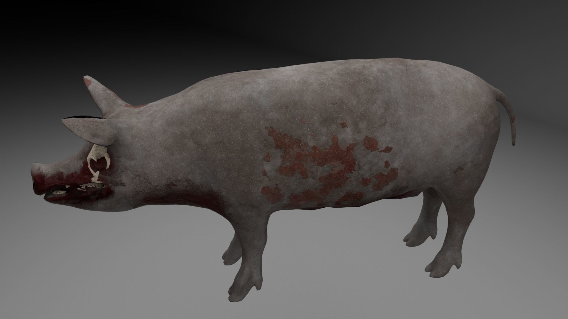3D model Zombie pig with 2 texture map 4k VR / AR / low-poly | CGTrader