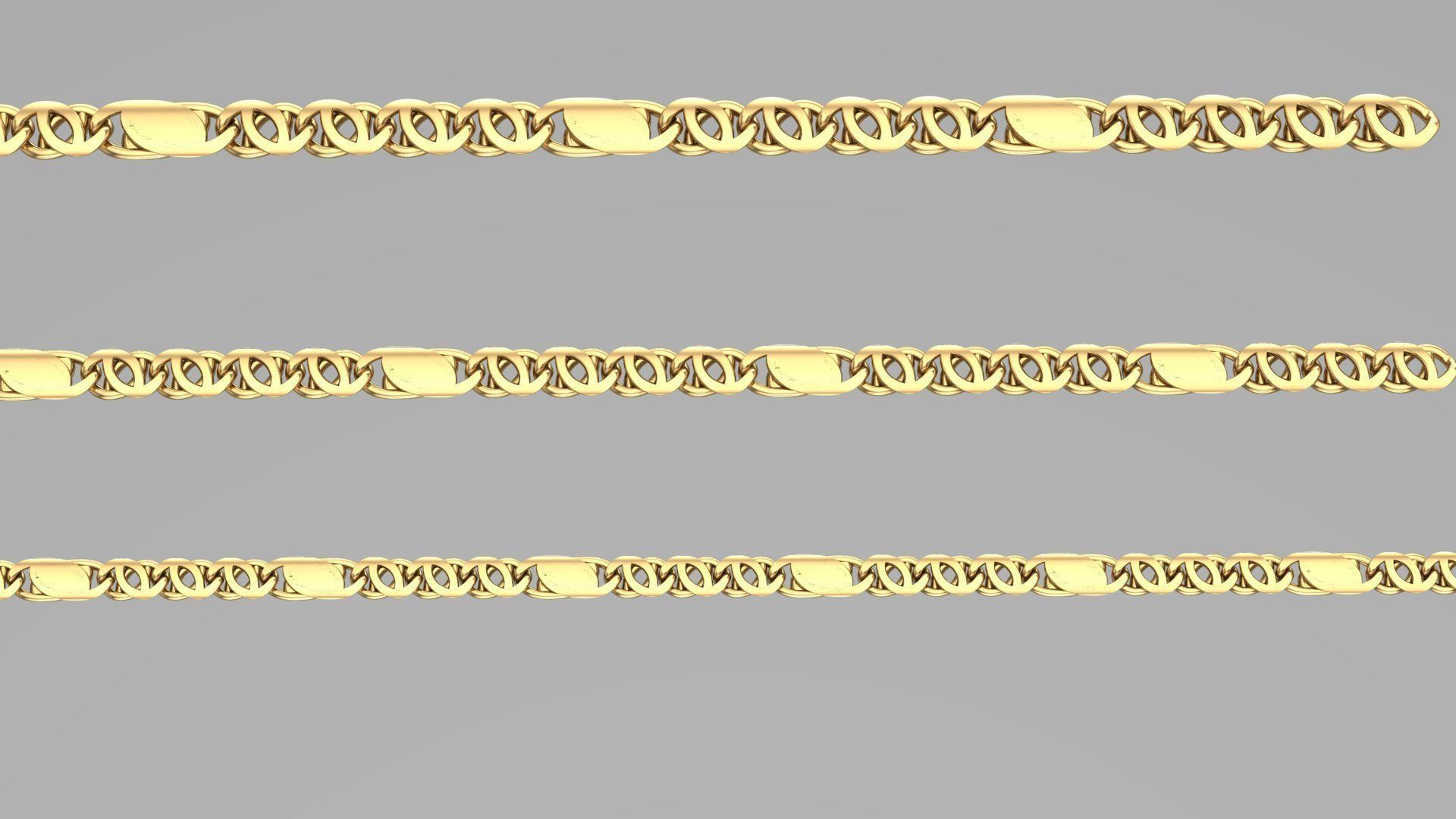 3 size FASHION chain necklace just STL 3D model | CGTrader