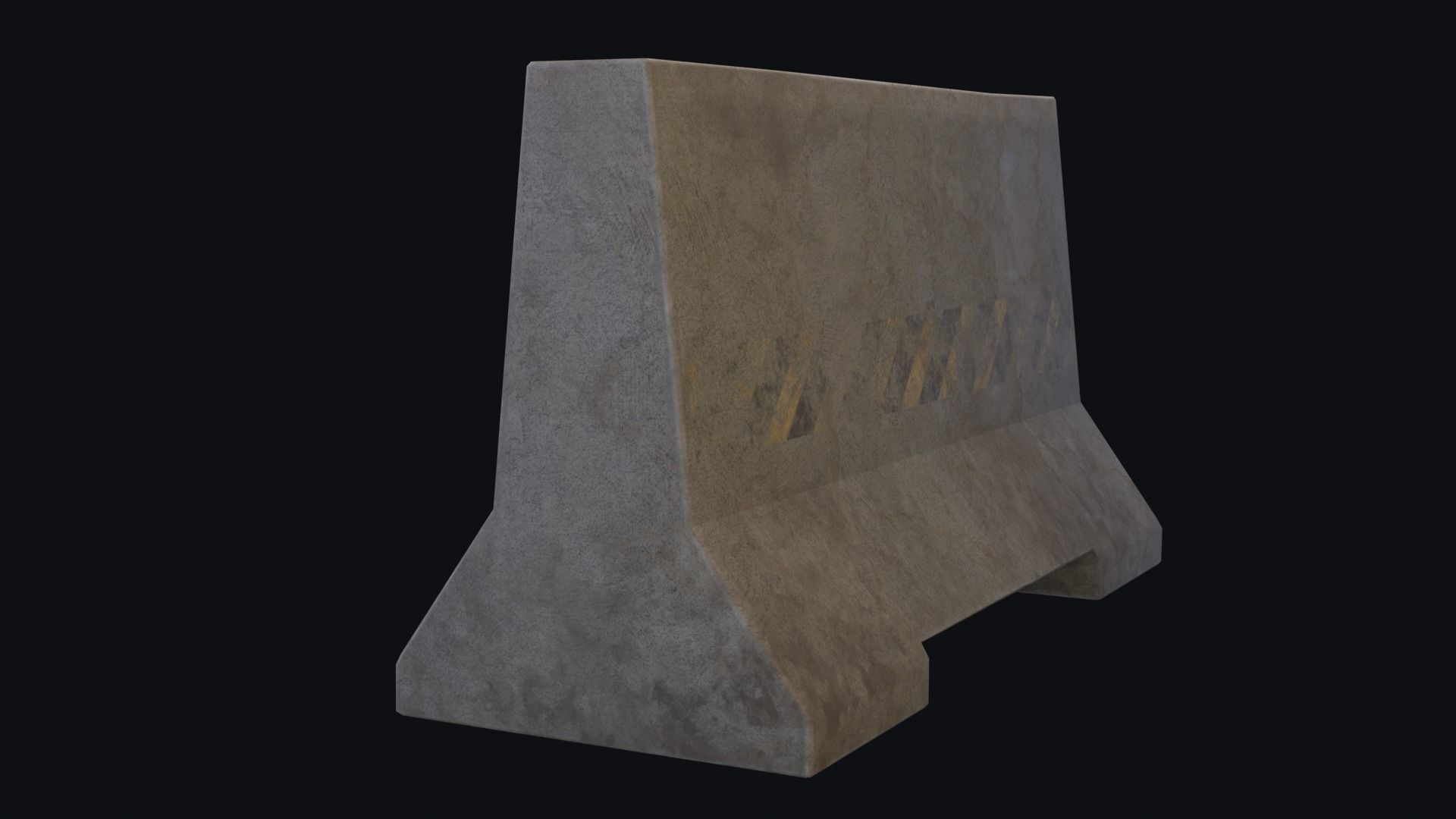 Roadblock concrete block free VR / AR / low-poly 3D model | CGTrader