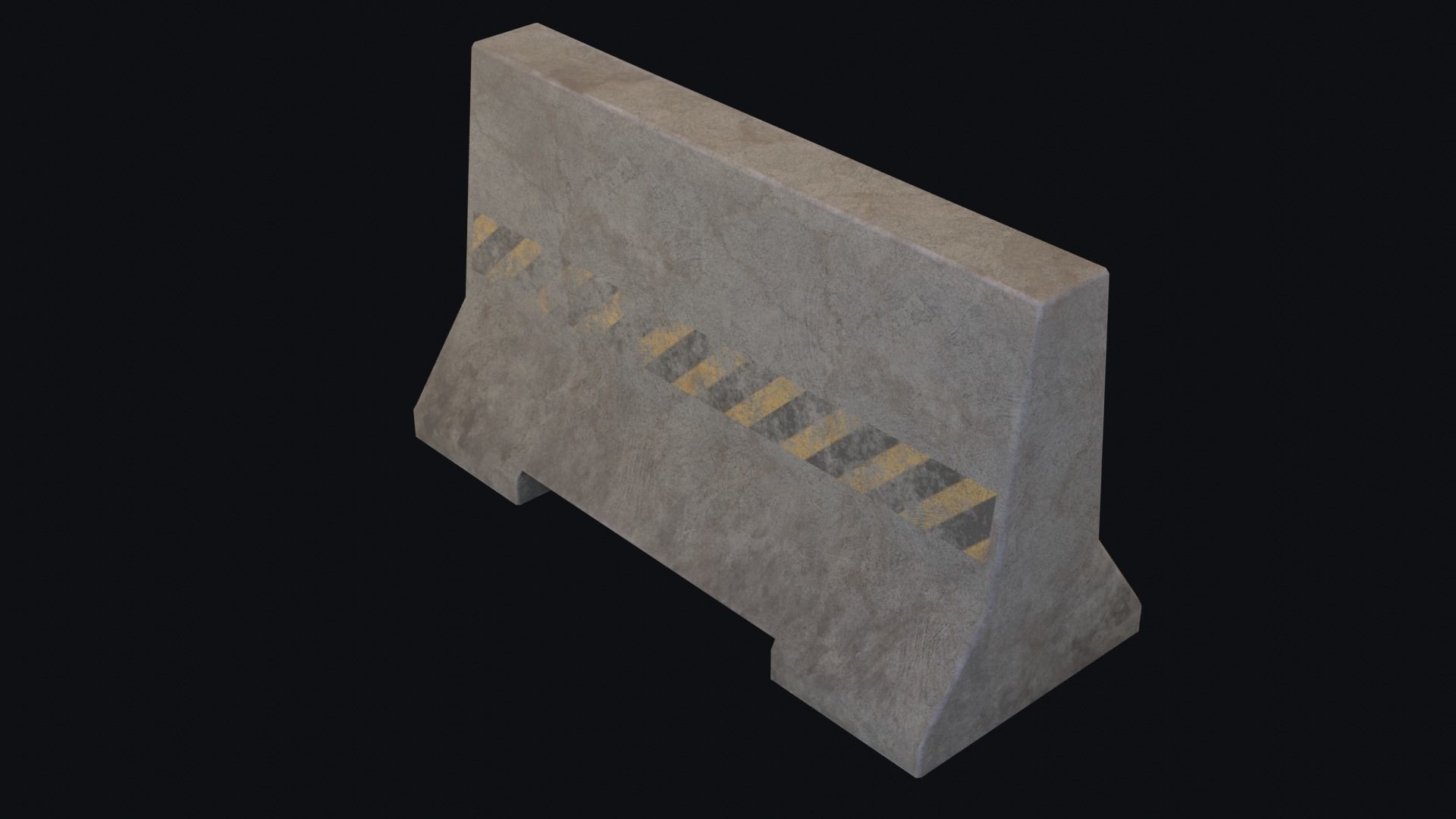 Roadblock concrete block free VR / AR / low-poly 3D model | CGTrader