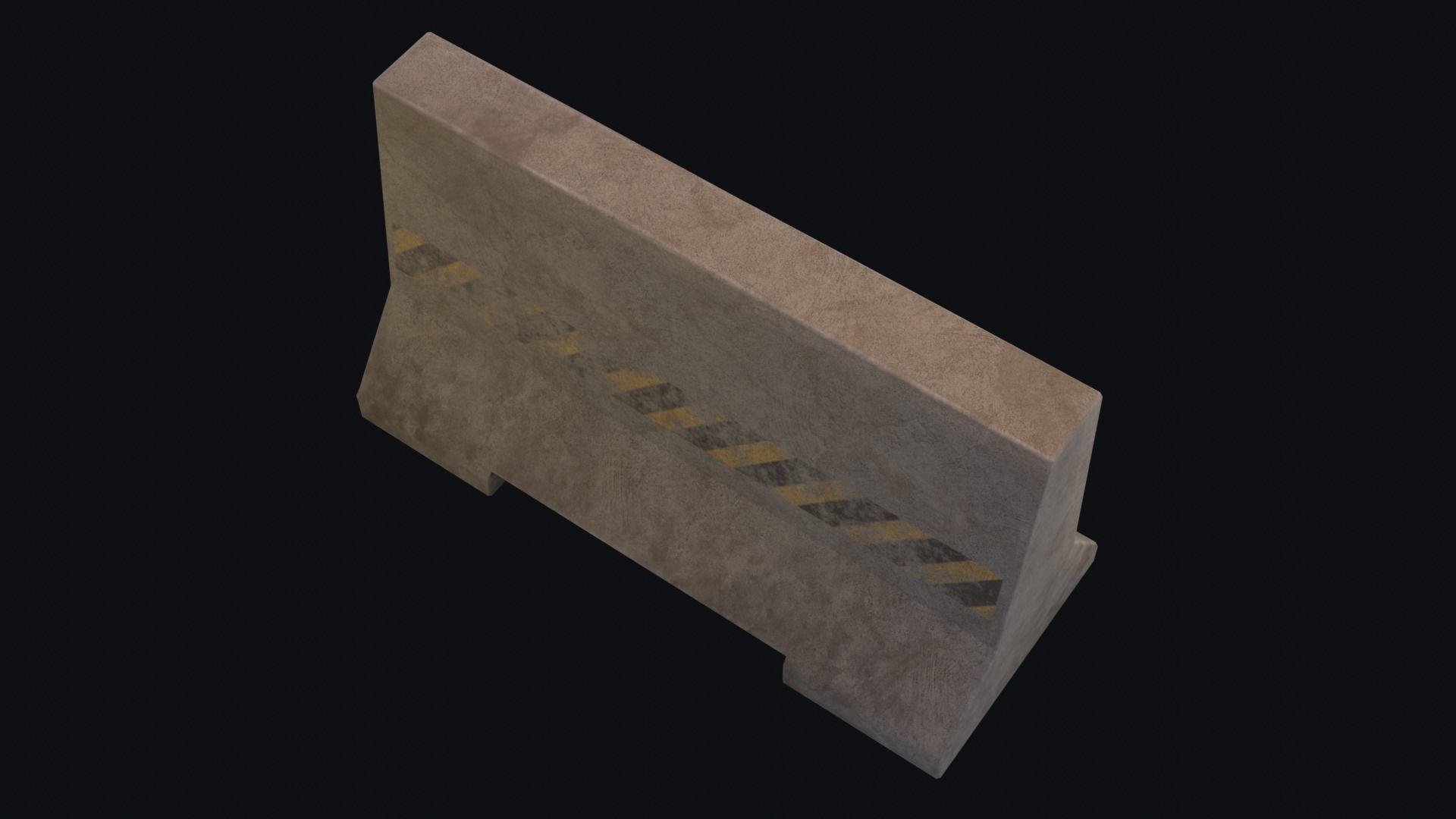 Roadblock concrete block free VR / AR / low-poly 3D model | CGTrader