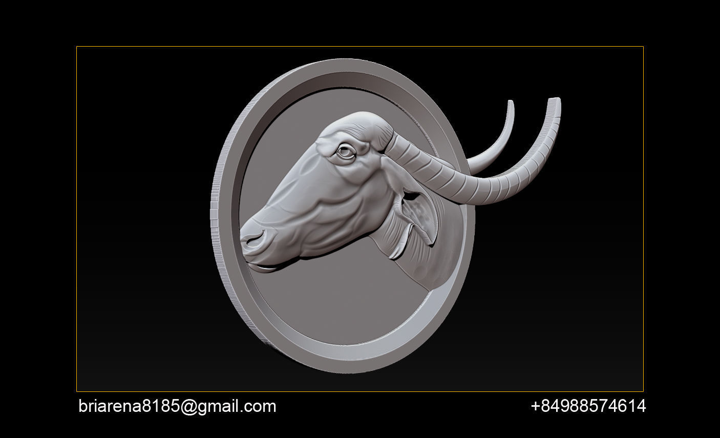 Buffalo 3d STL Model Relief for CNC 3D model 3D printable | CGTrader