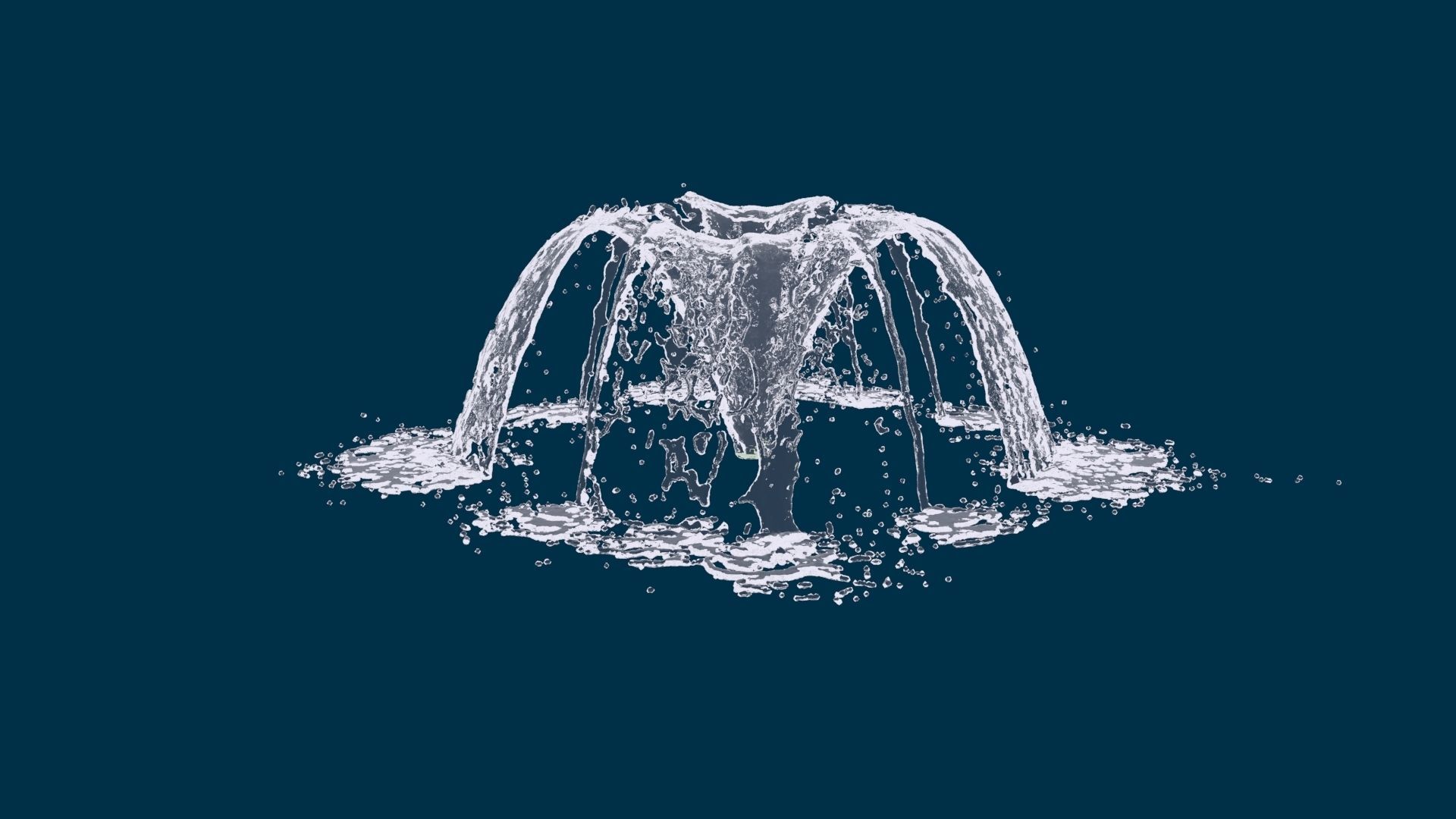 Realistic Water Fountain Animation 5 3D model animated | CGTrader