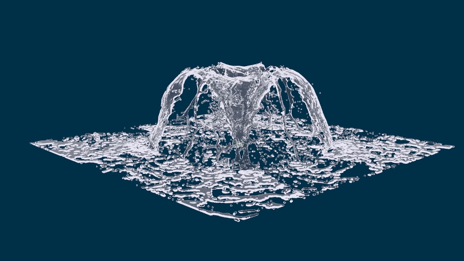 Realistic Water Fountain Animation 5 3D model animated | CGTrader