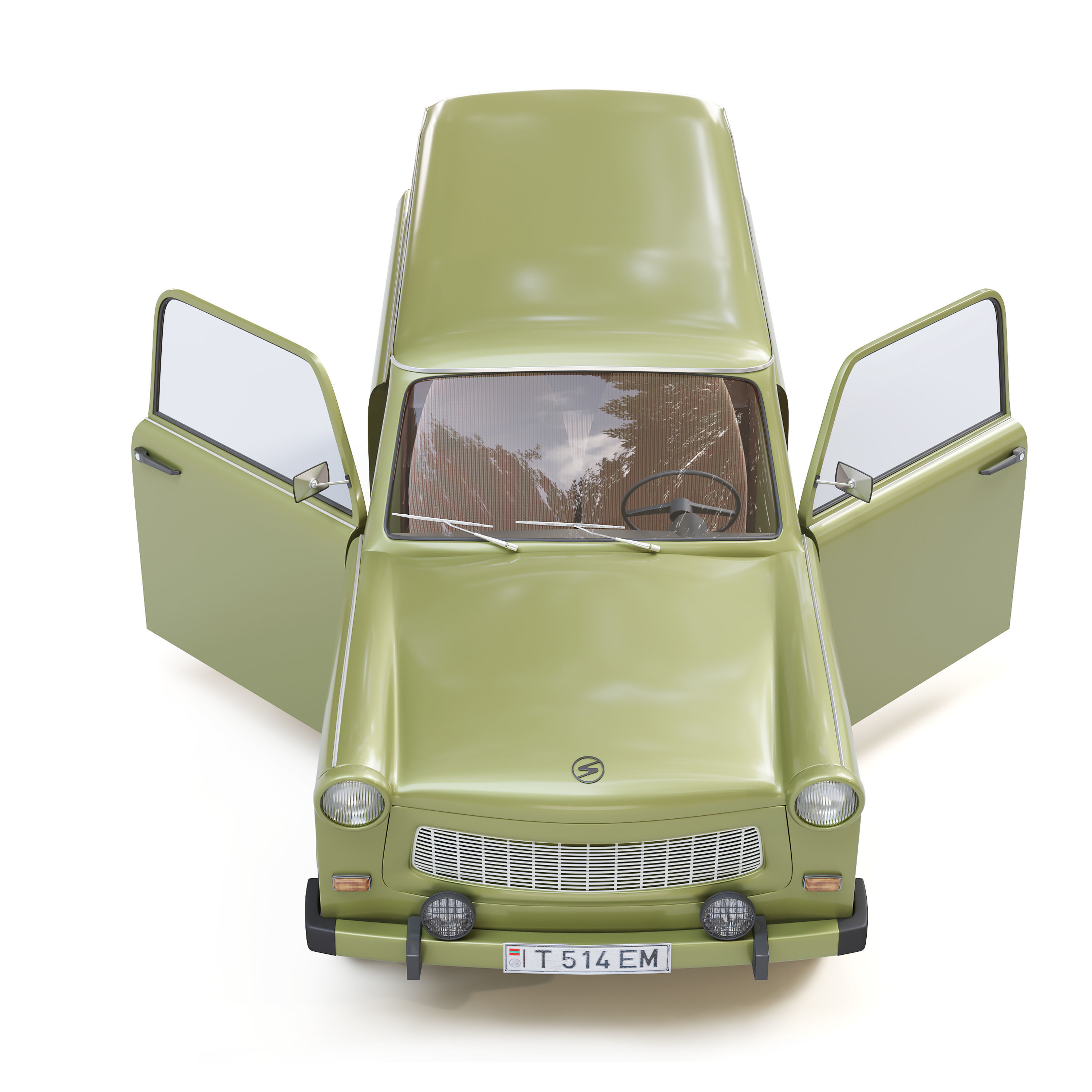 Trabant 601 kombi 1975 with interior 3D model | CGTrader
