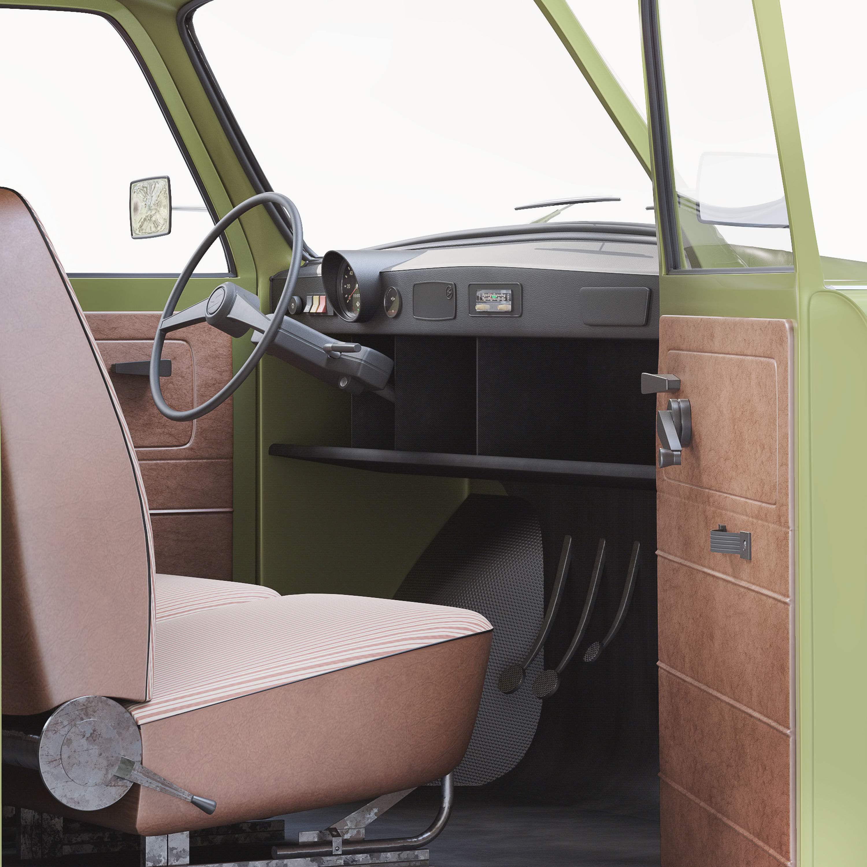 Trabant 601 kombi 1975 with interior 3D model | CGTrader