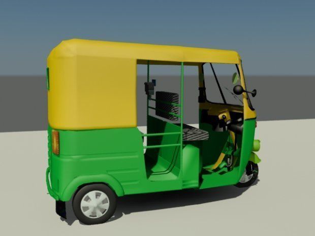 3D model Indian Auto Rickshaw VR / AR / low-poly | CGTrader