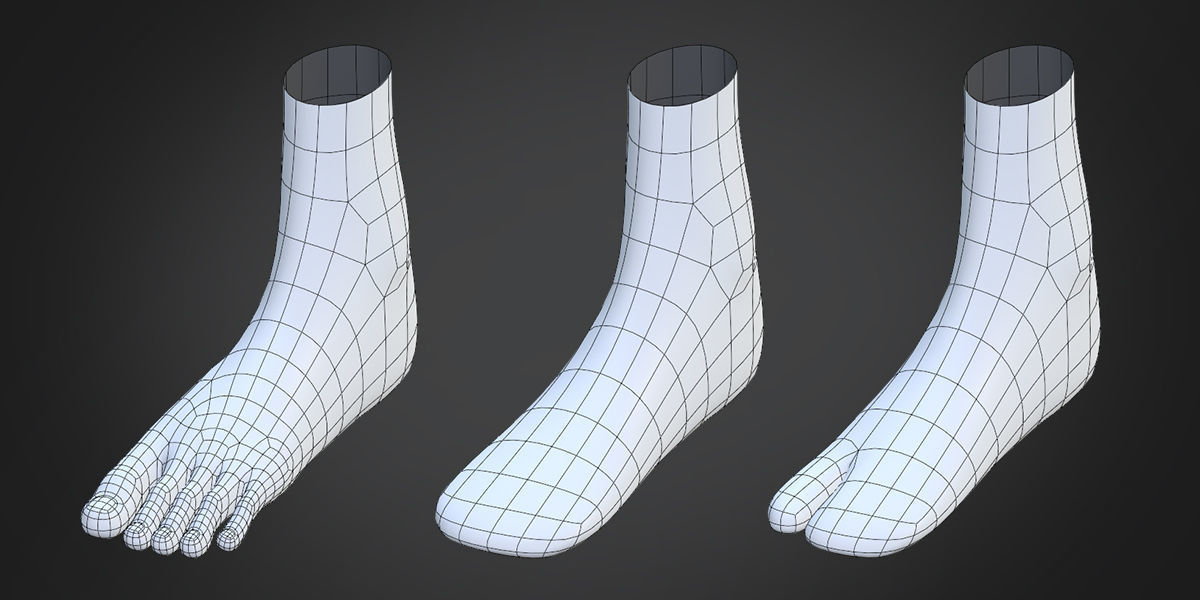 3D model Customize Female Base Mesh-Anime Style VR / AR / low-poly ...