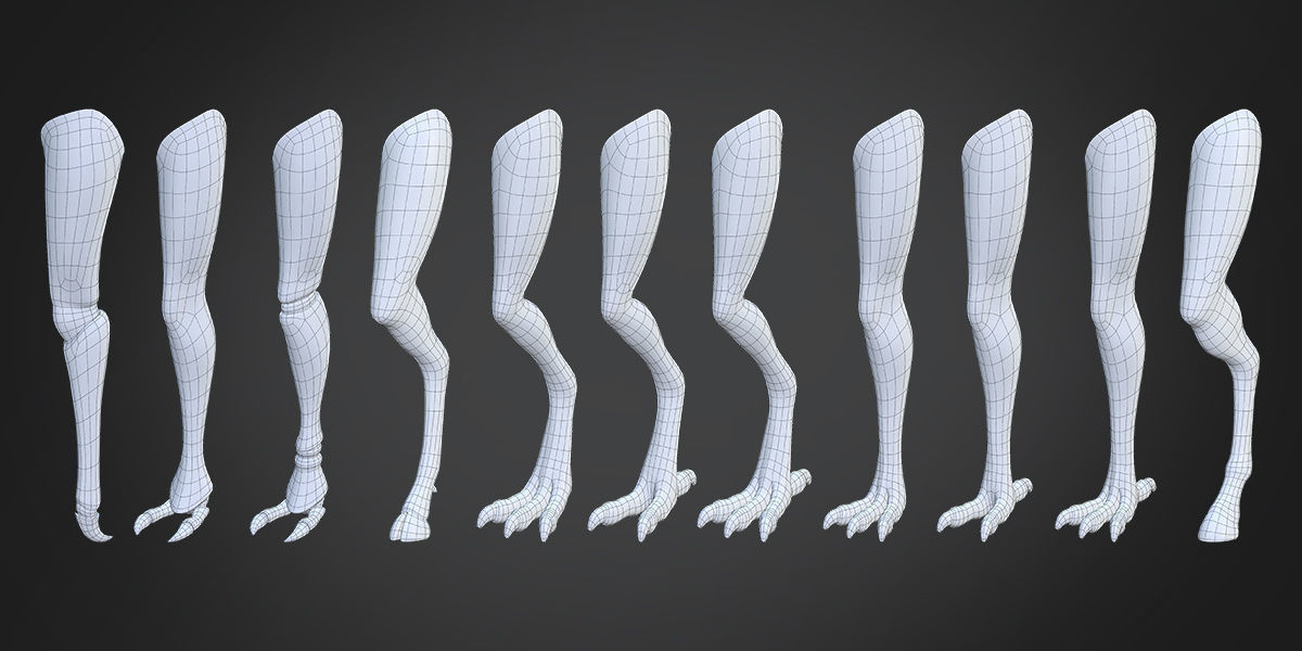 3D model Customize Female Base Mesh-Anime Style VR / AR / low-poly ...