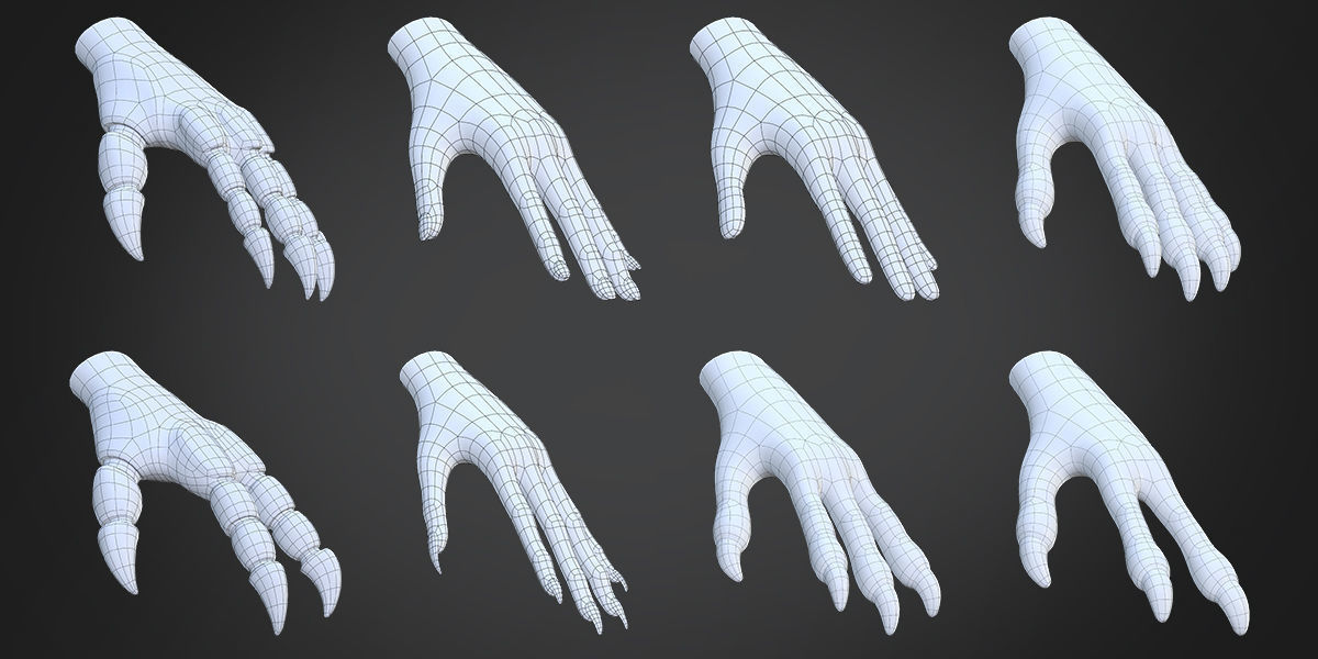 3D model Customize Female Base Mesh-Anime Style VR / AR / low-poly ...