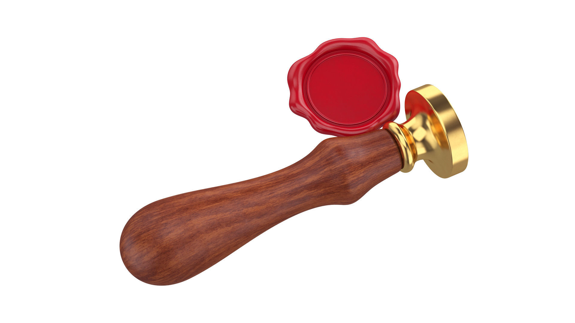 Wax seal stamp 3D model | CGTrader