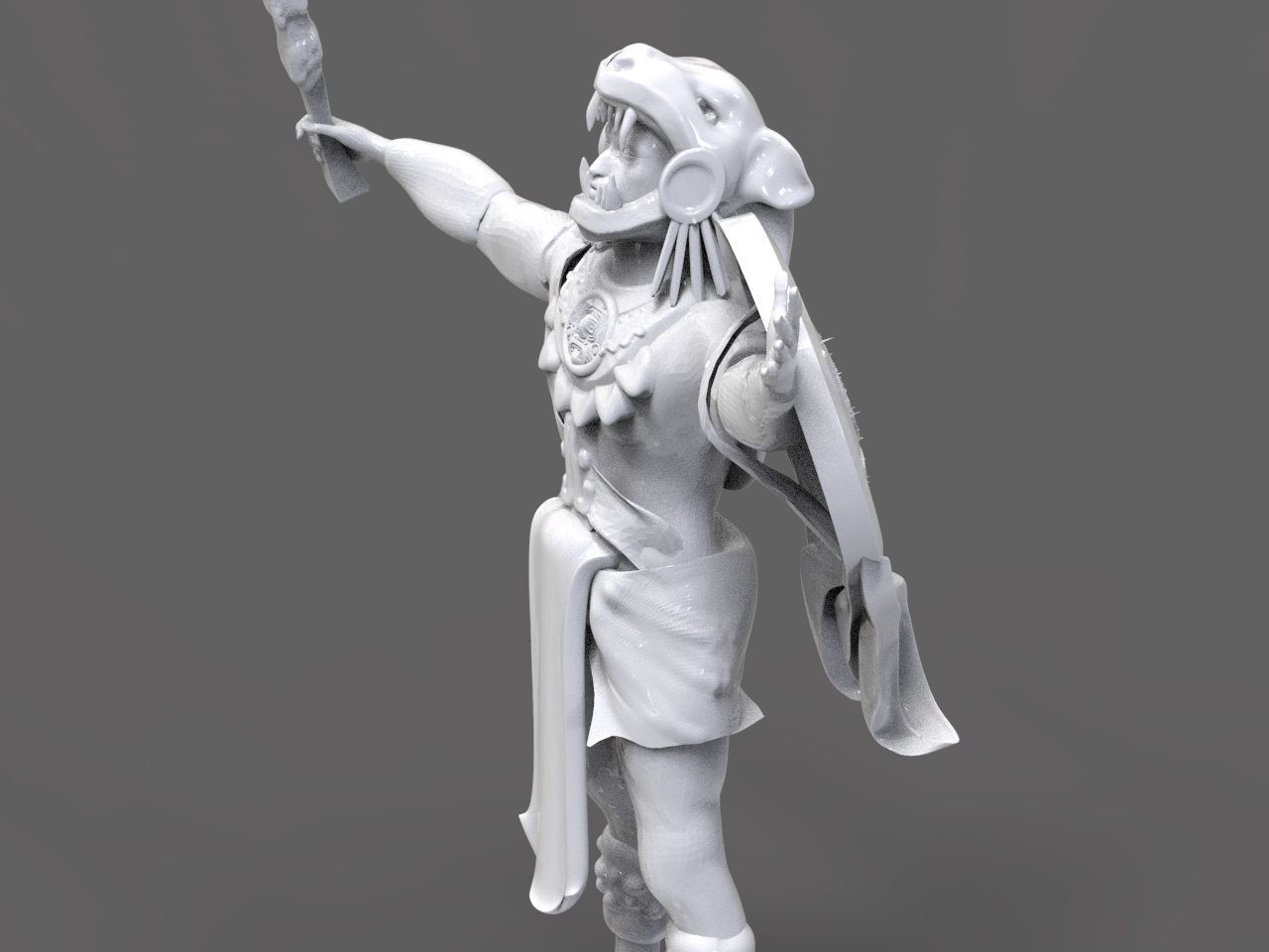 Jaguar Warrior 3D model 3D printable | CGTrader