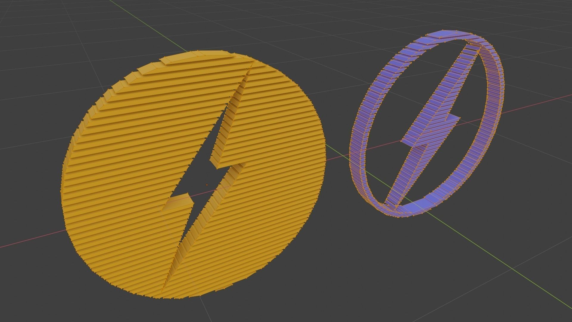 3D model Low poly lightning symbol VR / AR / low-poly | CGTrader